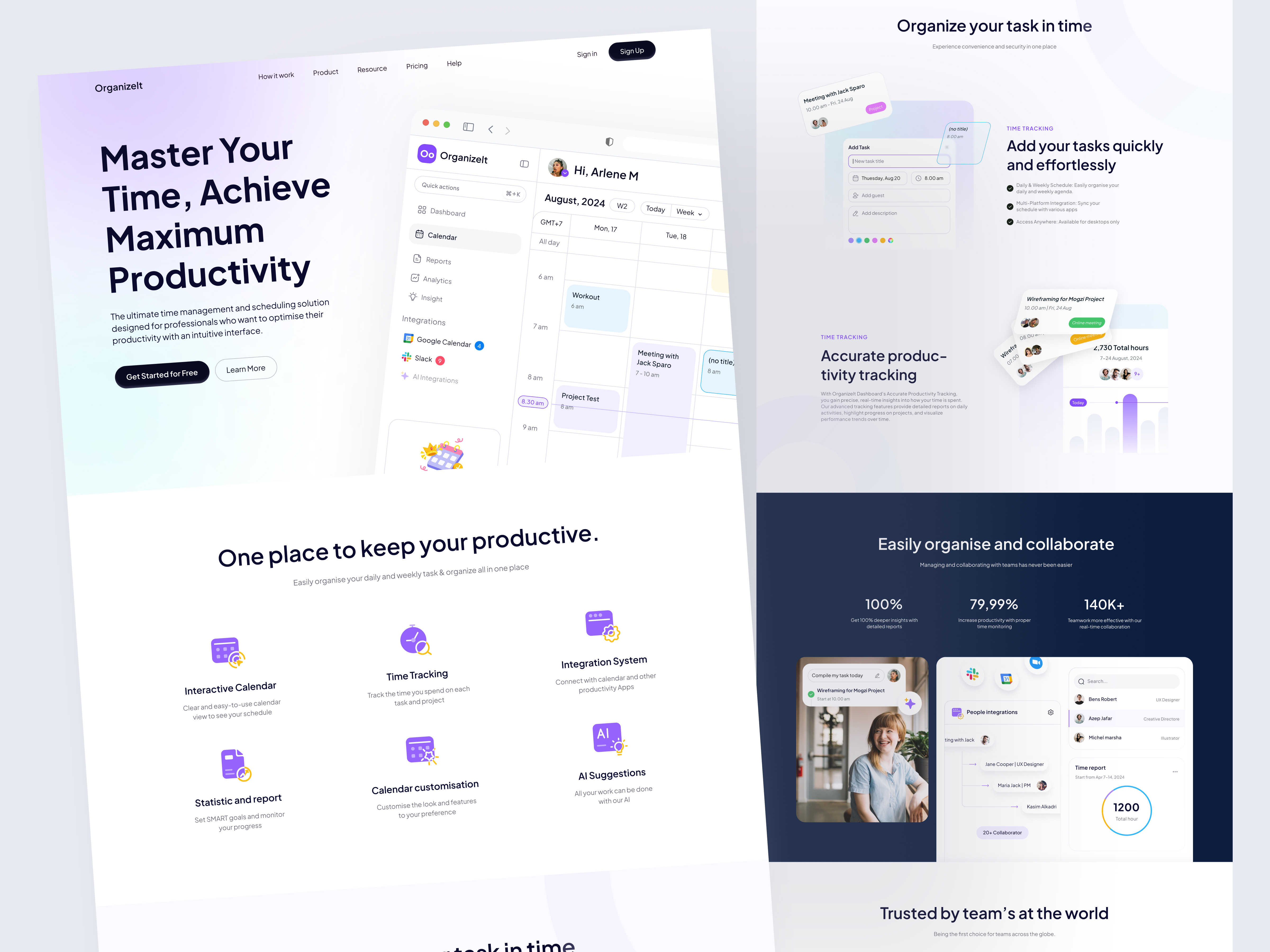 Task Management Website by Dede Alsa on Dribbble