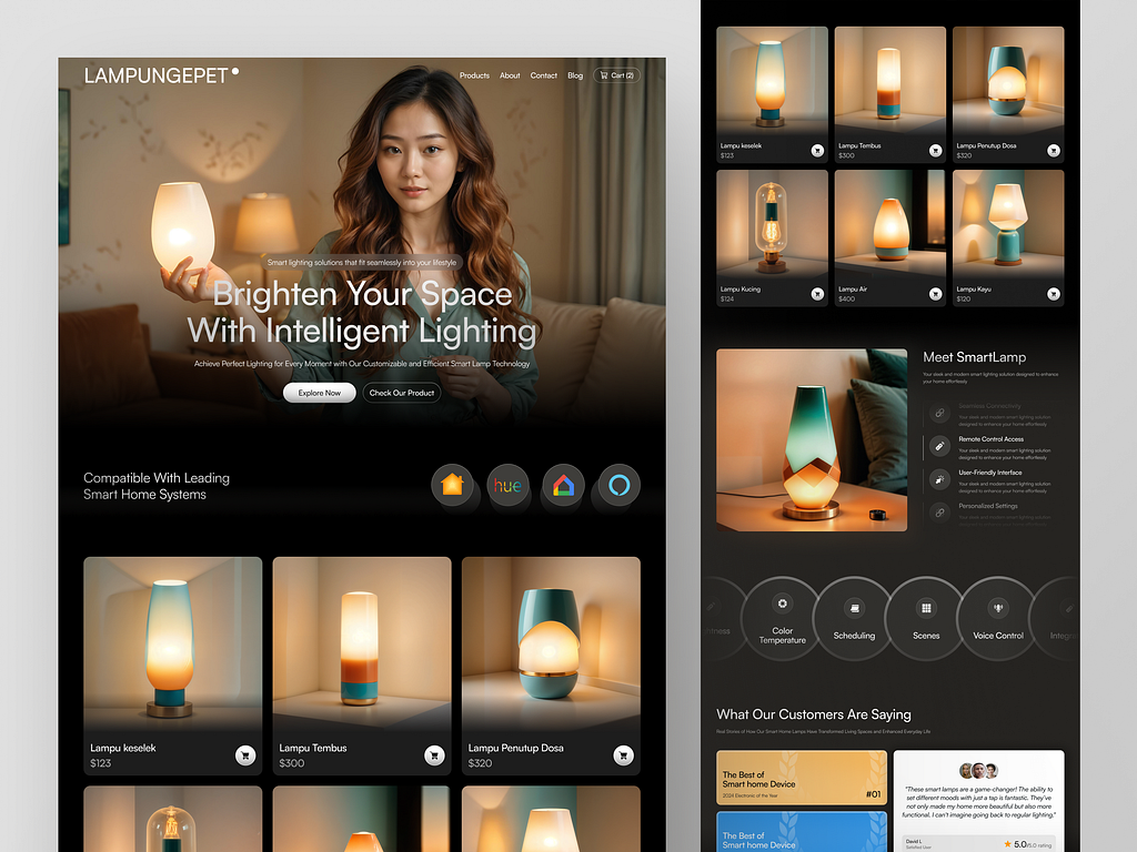 LAMPUNGEPET - Smart home lamp by BimGraph🐊 for Kretya Studio on Dribbble