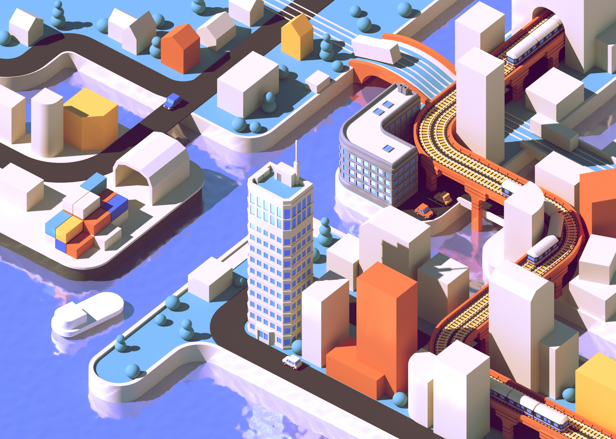 The City is Alive, a Puzzle 🧩 by Guillaume Kurkdjian on Dribbble