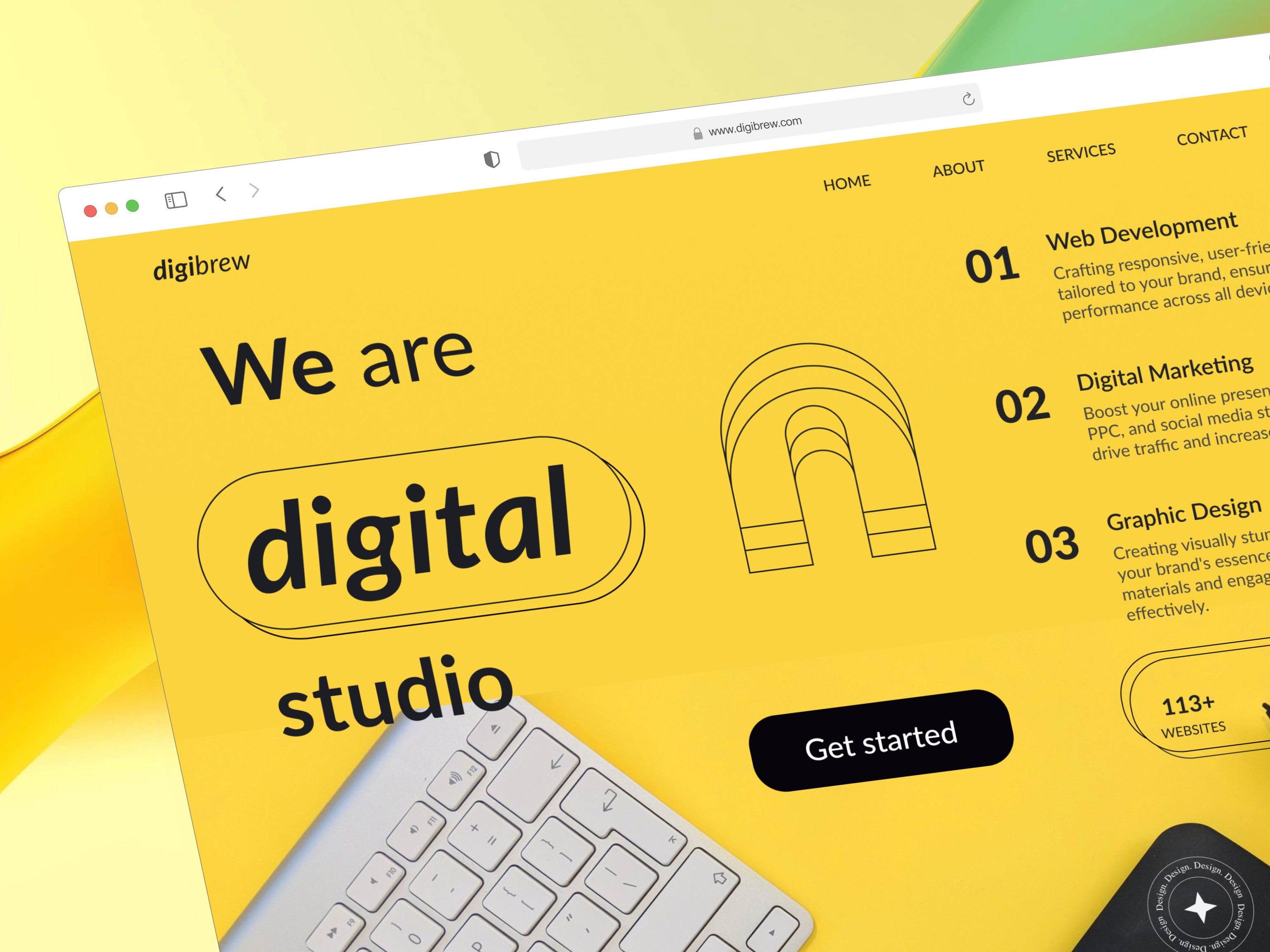 Digital Agency Hero Section UI Design by Brewdo Design Agency on Dribbble