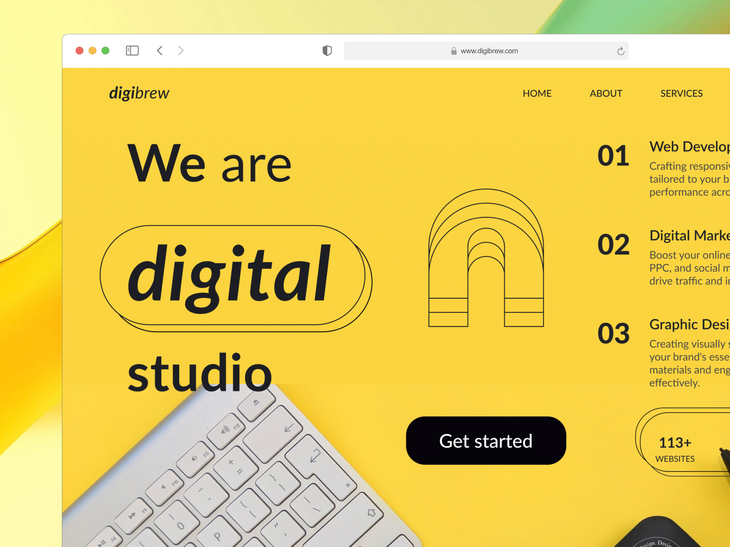 Digital Agency Hero Section UI Design by Brewdo Design Agency on Dribbble