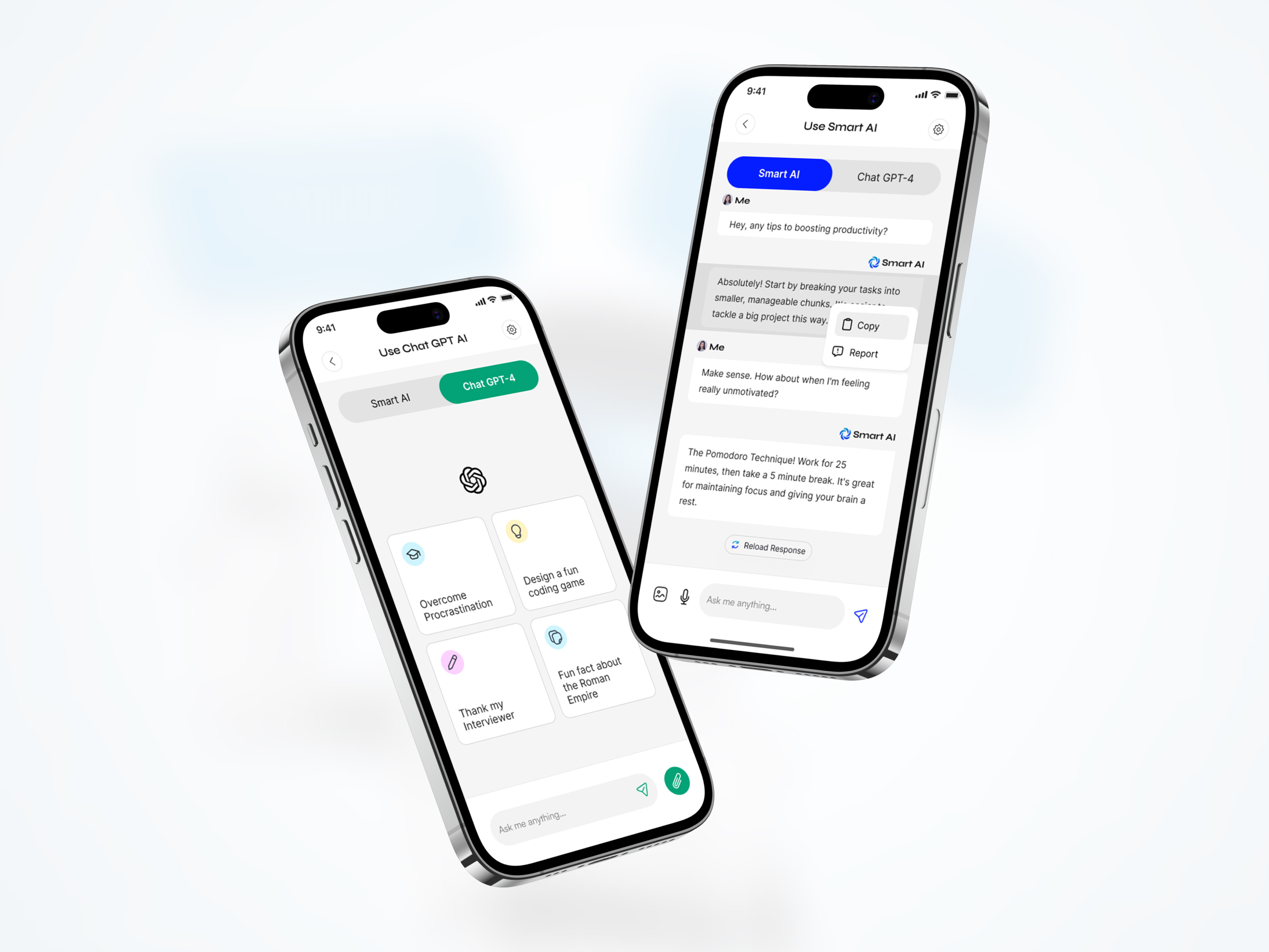 AI Chatbot Mobile App UI Design by Opedia Studio on Dribbble
