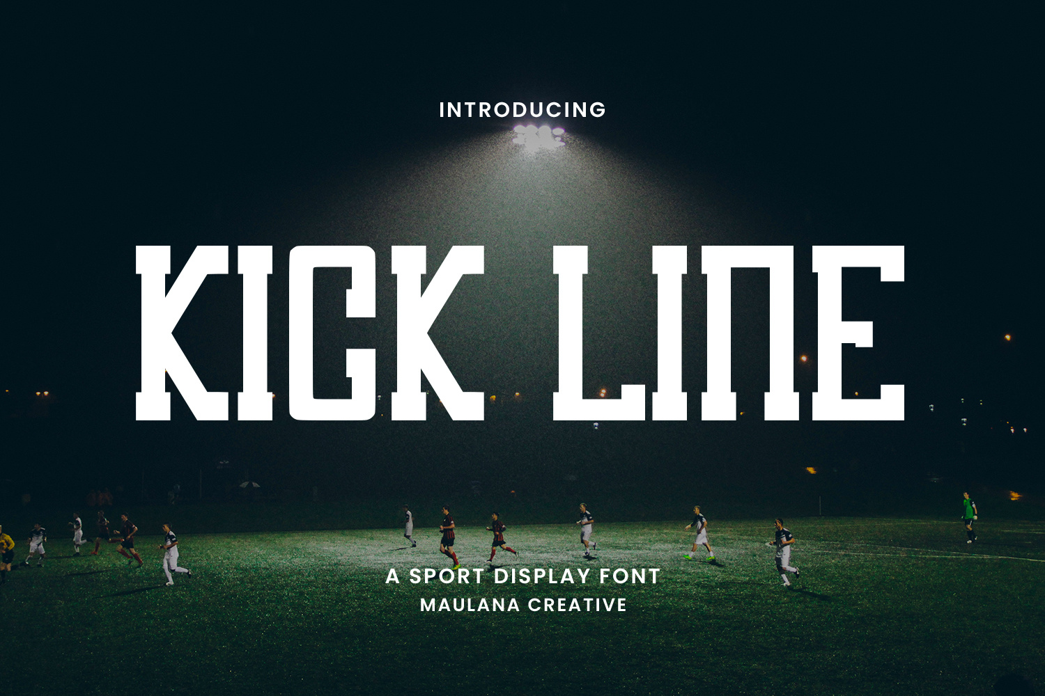 Kick Line Sport Display Font by Maulana Creative on Dribbble