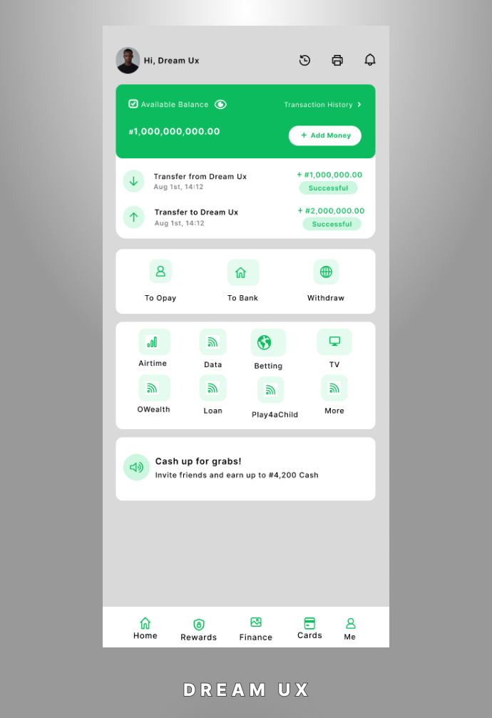 App Design (Mobile Bank App) by Dream Ux on Dribbble