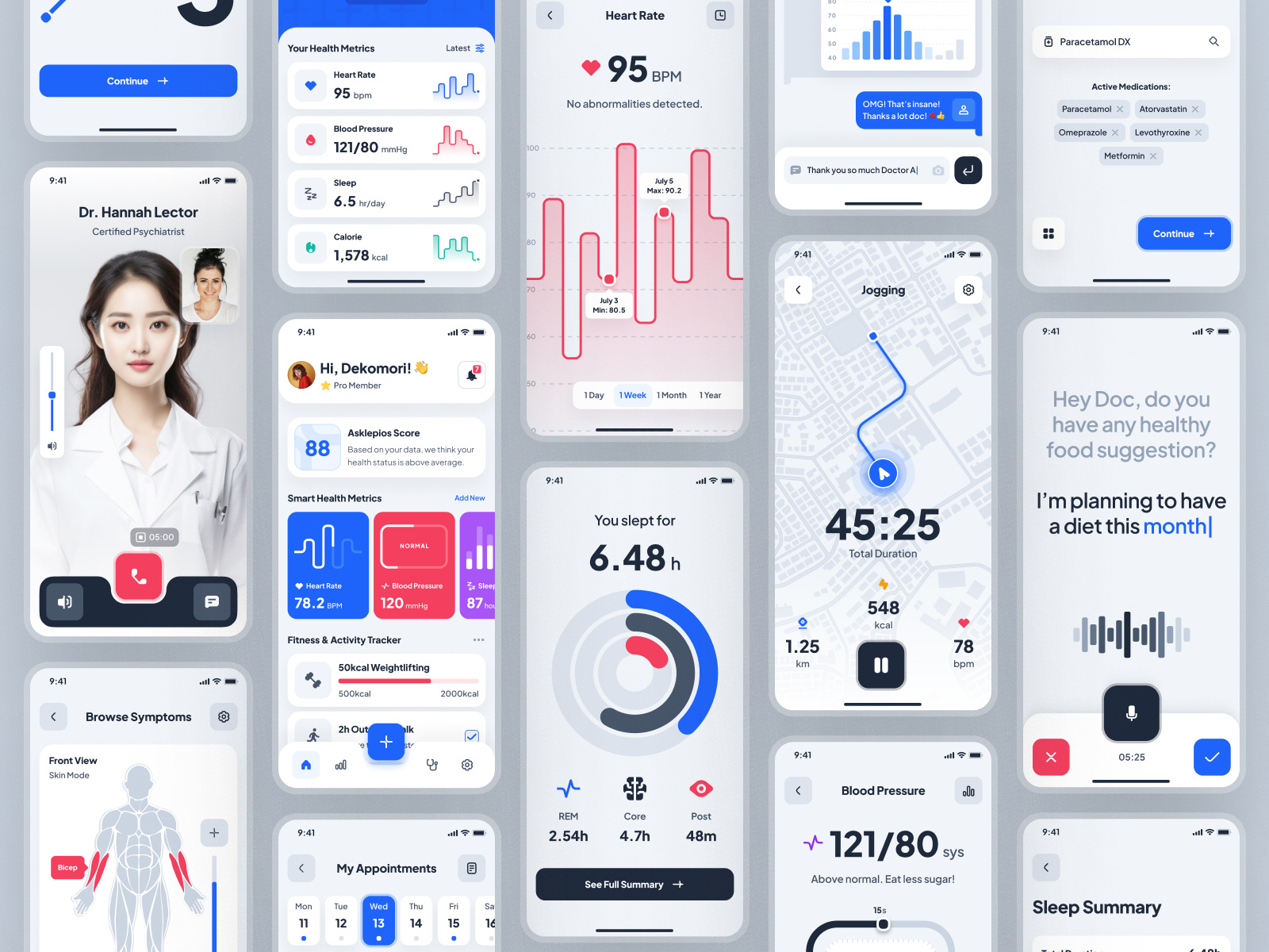 asklepios: AI Healthcare & Wellness App | AI Health Companion UI by ...