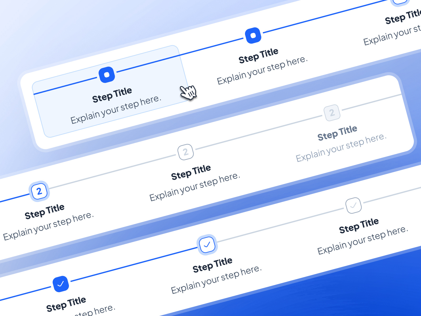 asklepios v2: AI Healthcare App | Step Progress Indicator UI by ...
