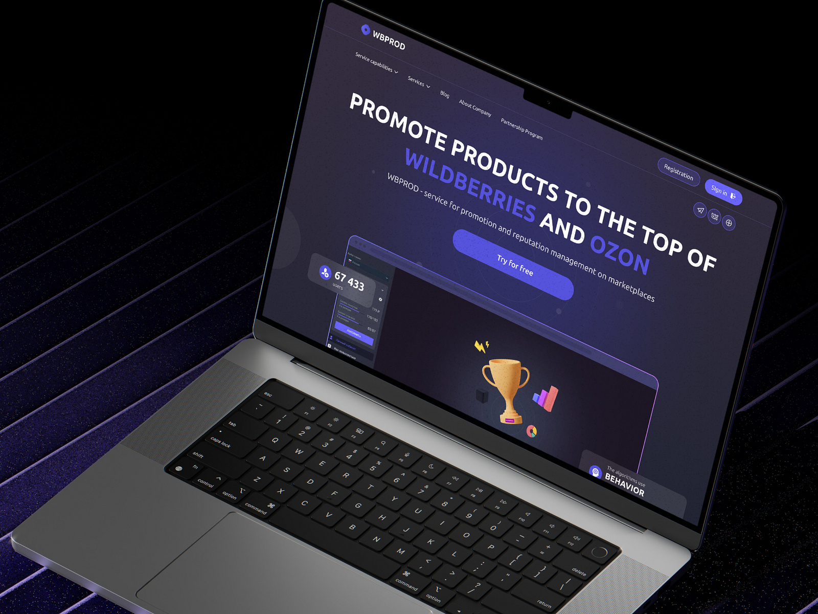 WBPROD / Landing Page + Animations for SaaS by Alex Gromov on Dribbble