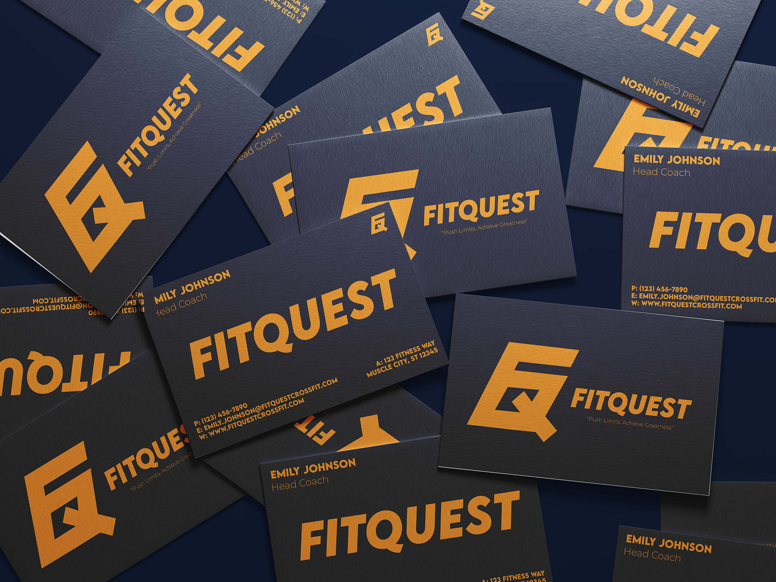 "Fit Quest" Brand Identity by Keyon Kidd on Dribbble