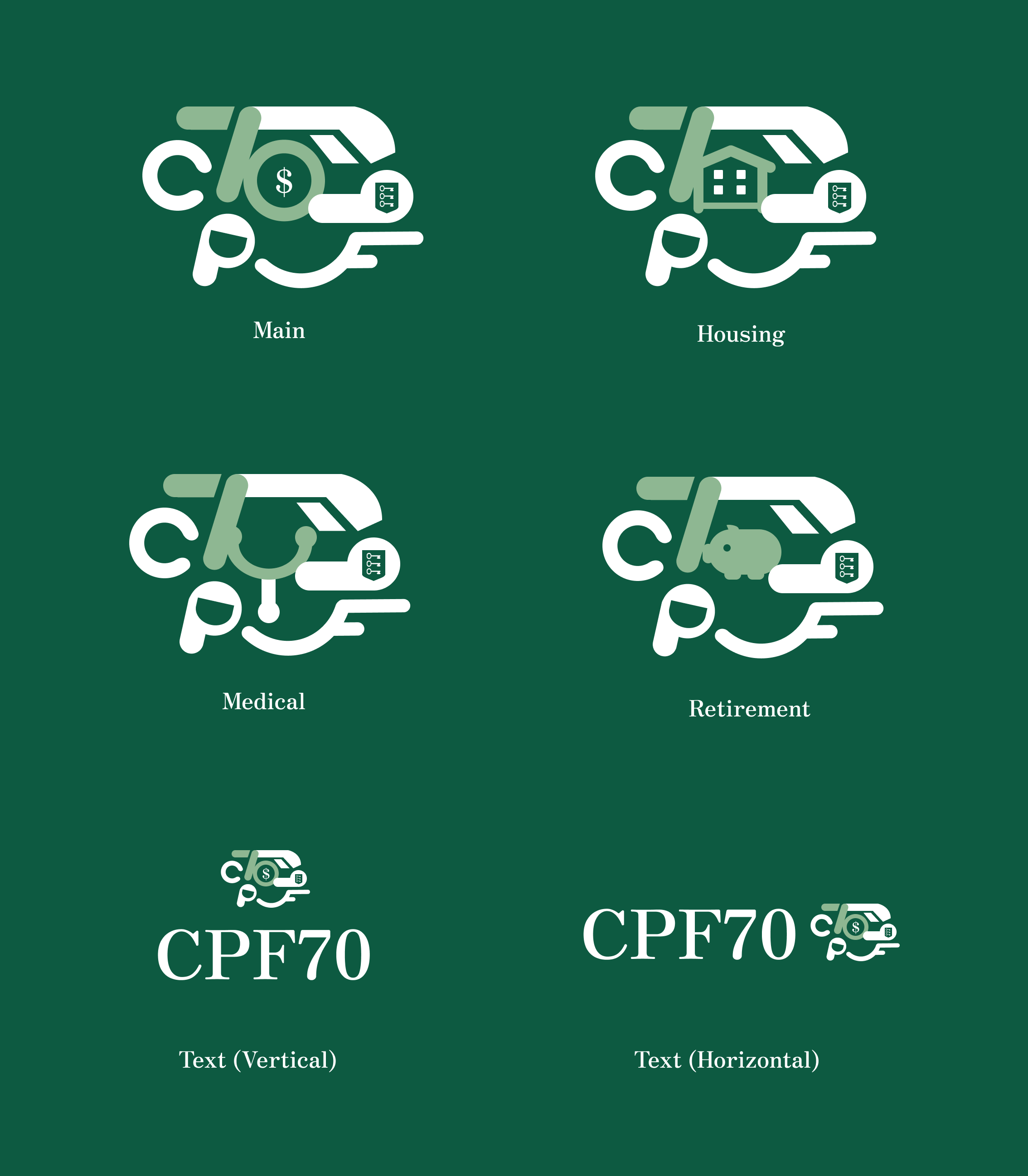 CPF Board 70th Anniversary Logo Idea by Eugene Tang on Dribbble
