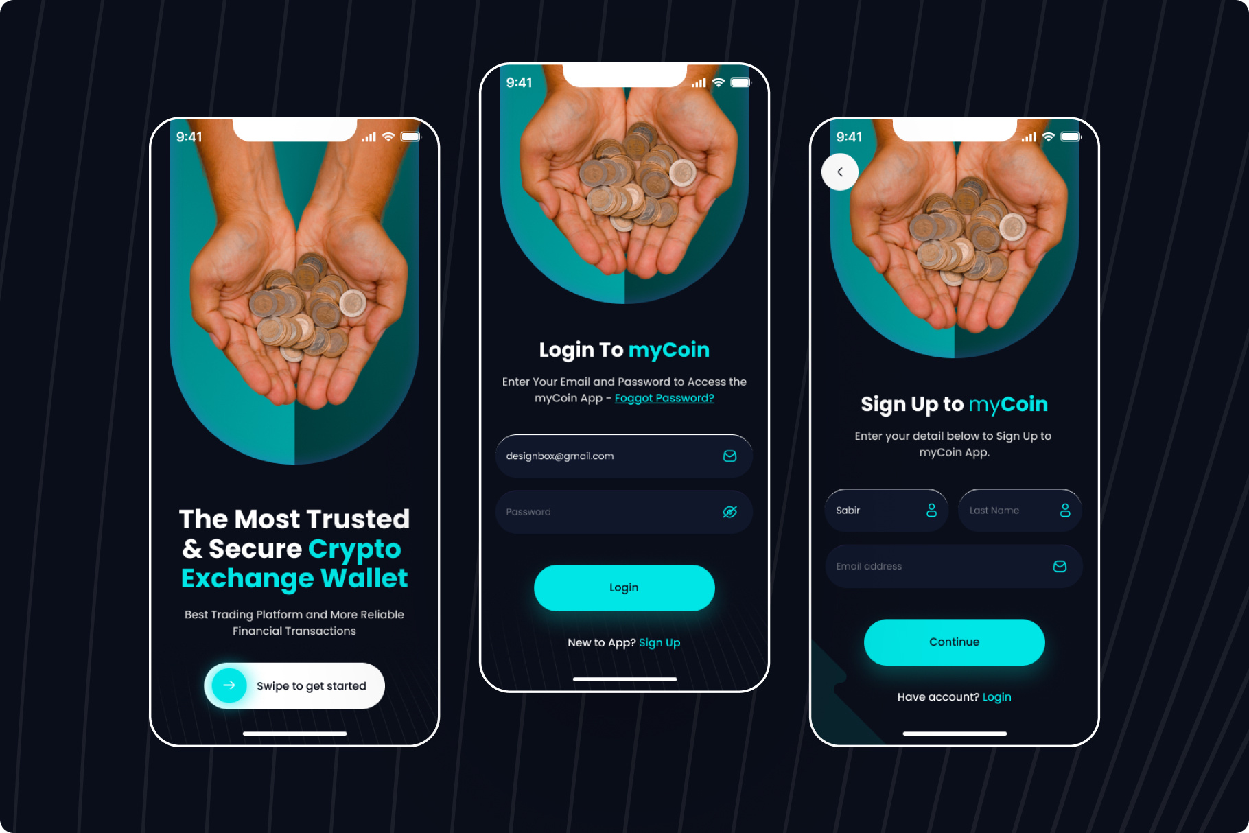 Crypto Currency App UI Kit Template by Sabir_designbox on Dribbble