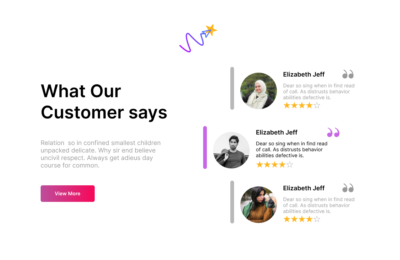 Testimonial UI Design by Ali Shahid on Dribbble