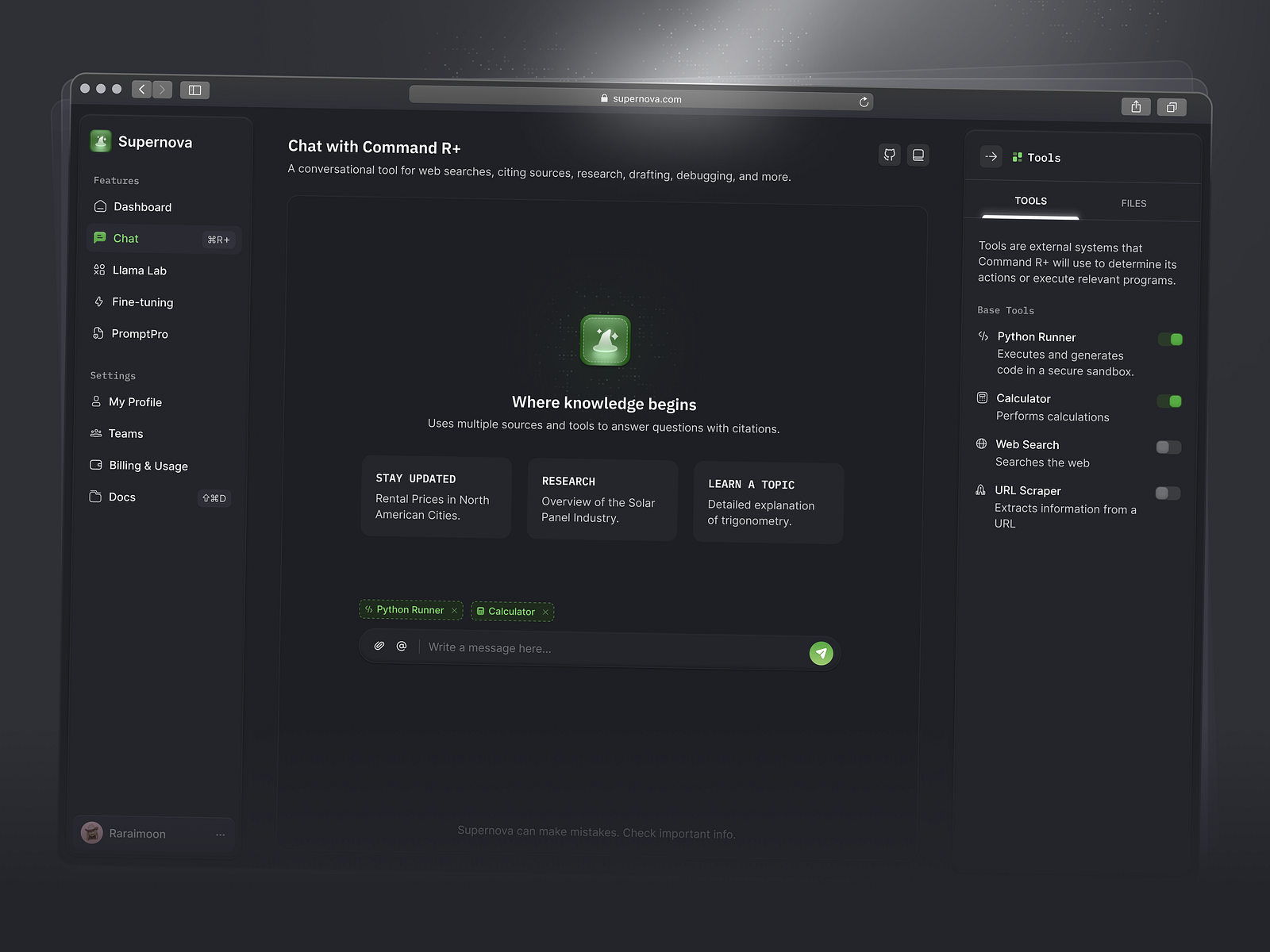 Supernova: Enterprise AI Platform Web App - Chat 💬 by Azhara for ...