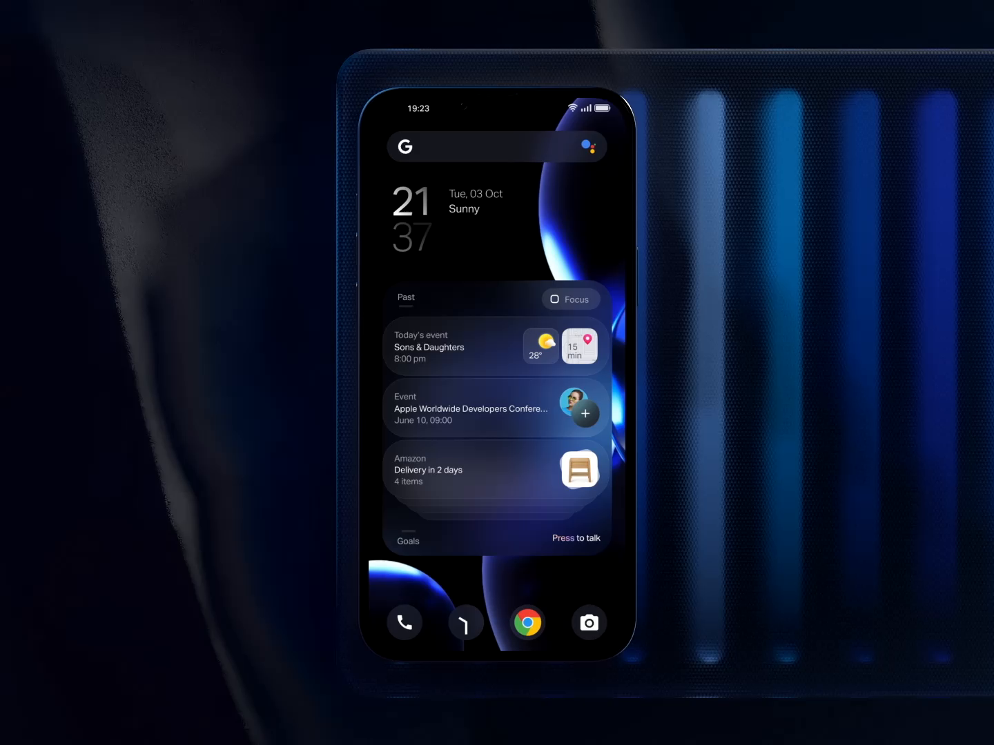 Focus widget for Natural OS by Gleb Kuznetsov on Dribbble