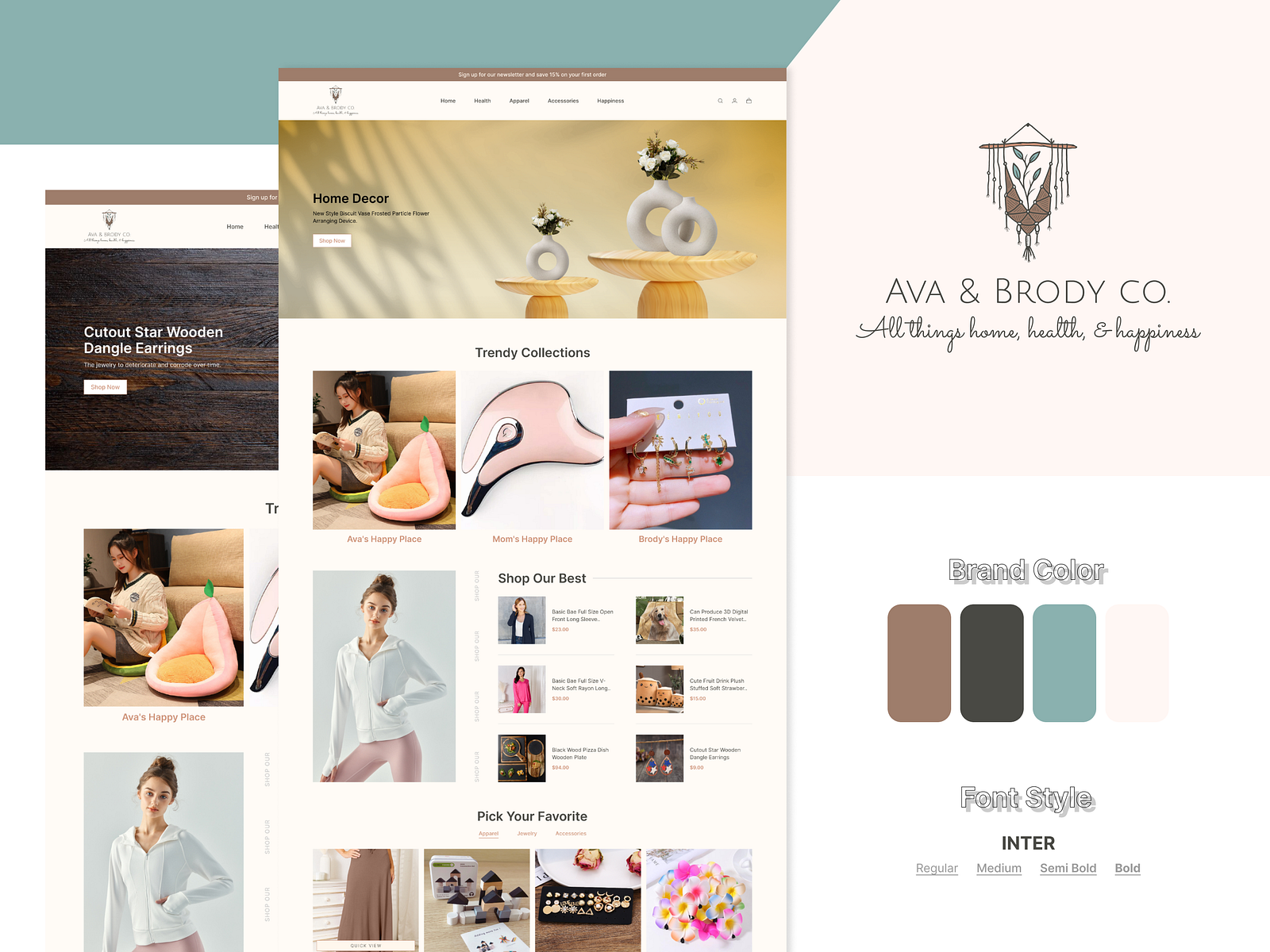 Ava & Brody Co. by Thevisiontech on Dribbble