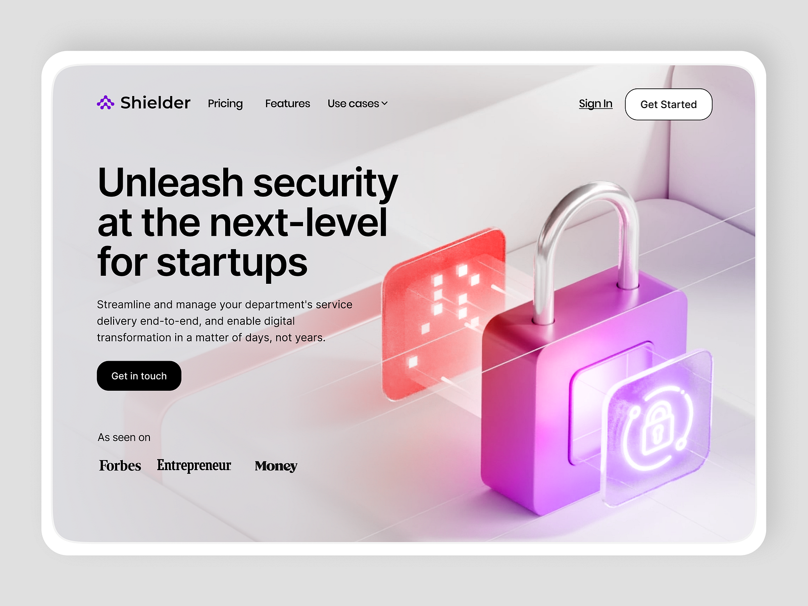 Security SaaS Startup Website Design by Emilian for DesignUp on Dribbble Security SaaS Startup Website Design by Emilian for DesignUp on Dribbble