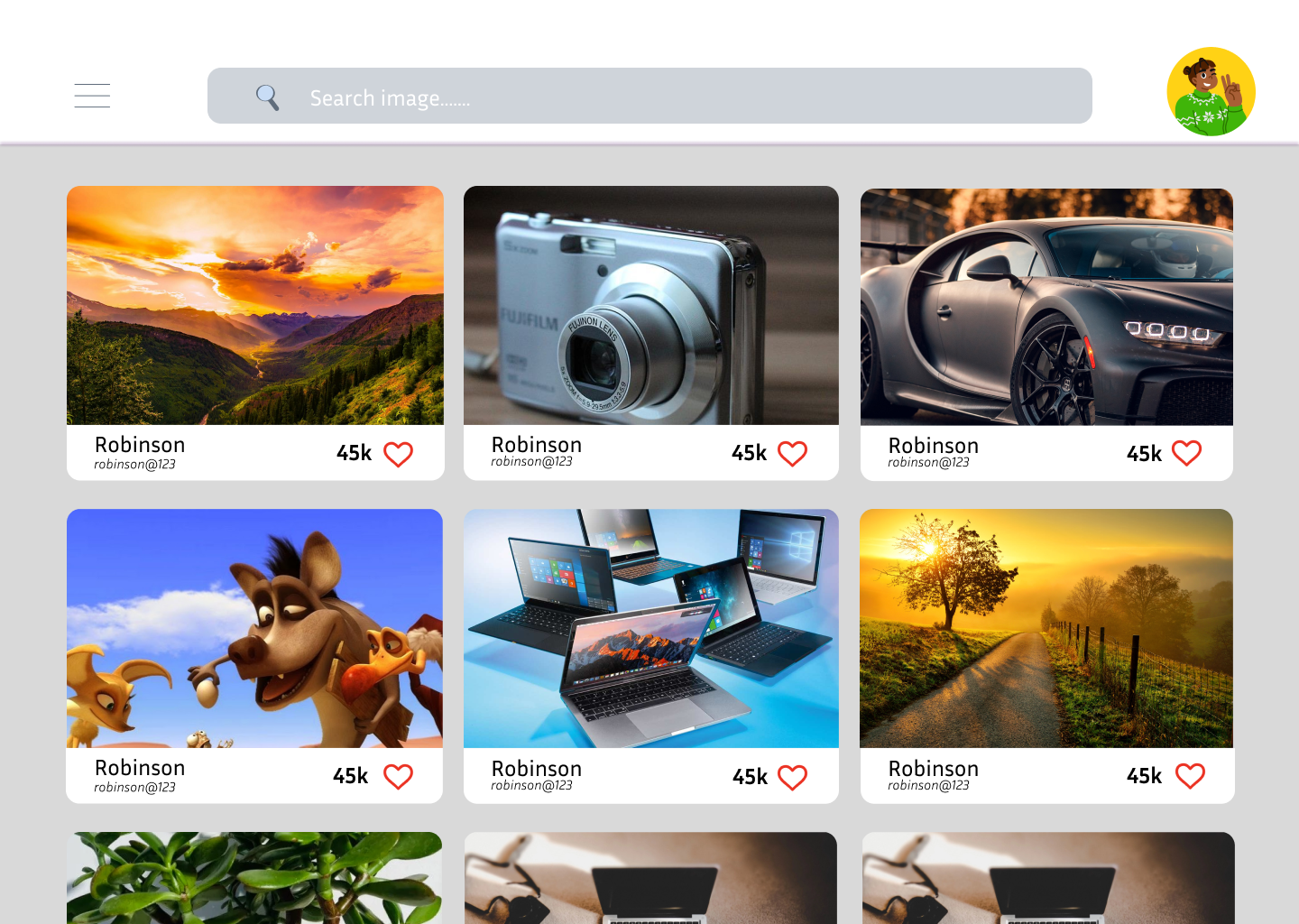 Image Gallery app by Swati Gairola on Dribbble