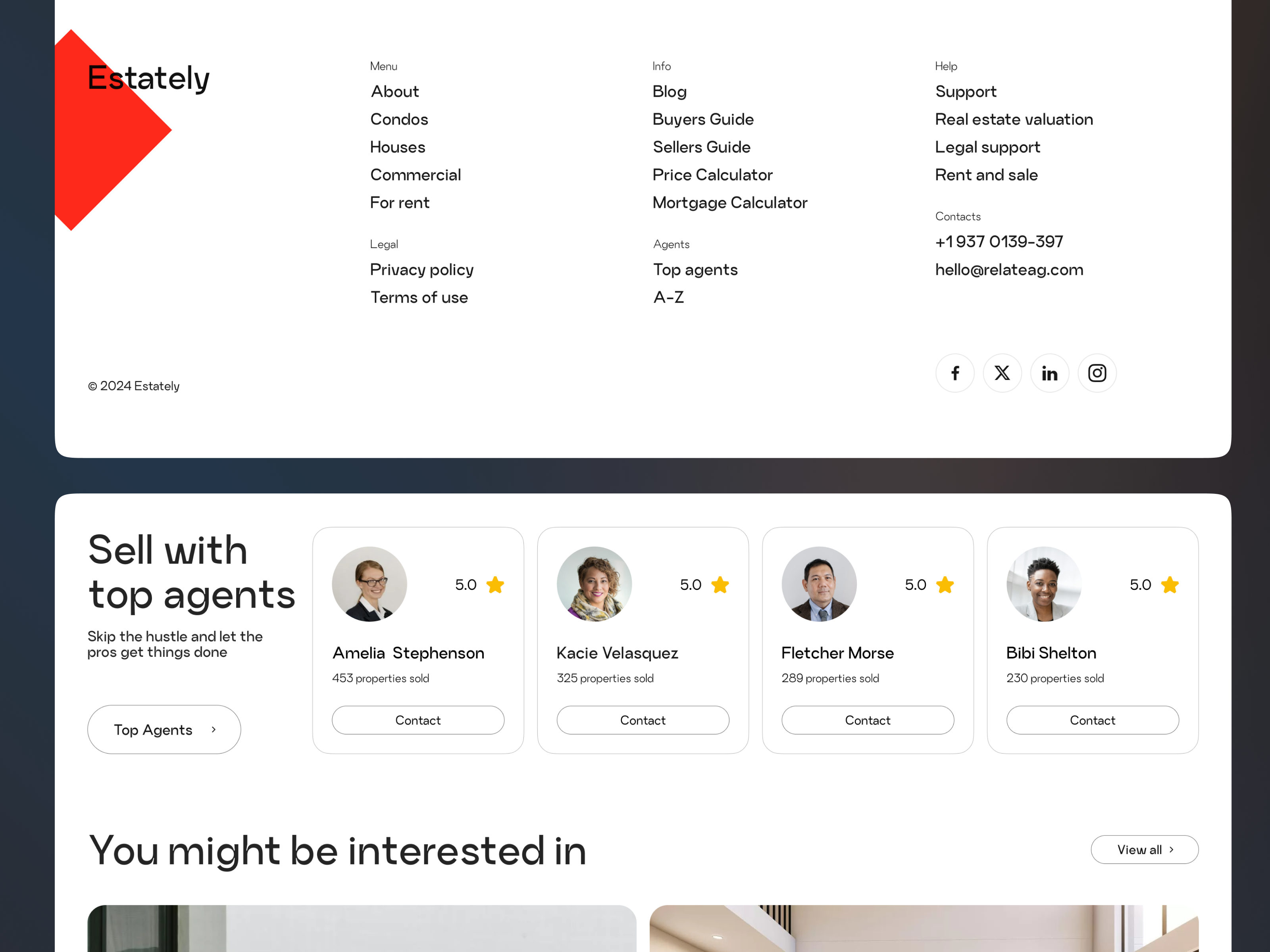 Real Estate Website by Ronas IT | UI/UX Team on Dribbble