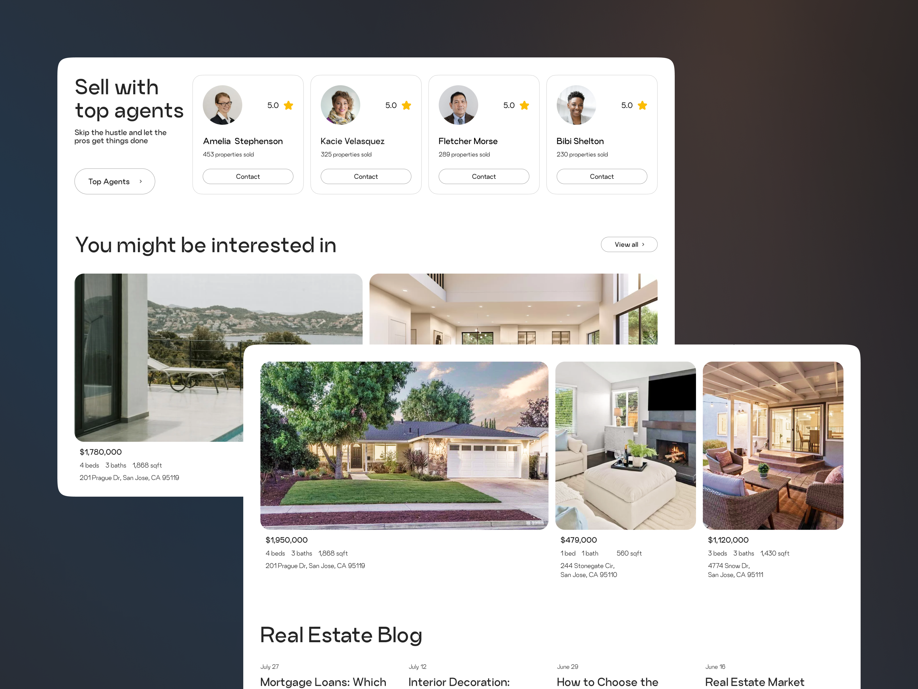 Real Estate Website by Ronas IT | UI/UX Team on Dribbble