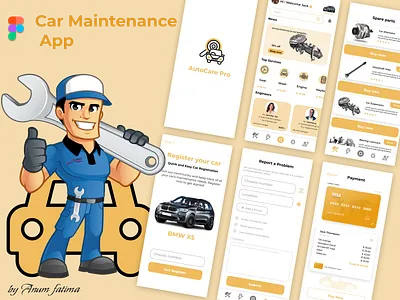 Car Maintenance App designs, themes, templates and downloadable graphic ...