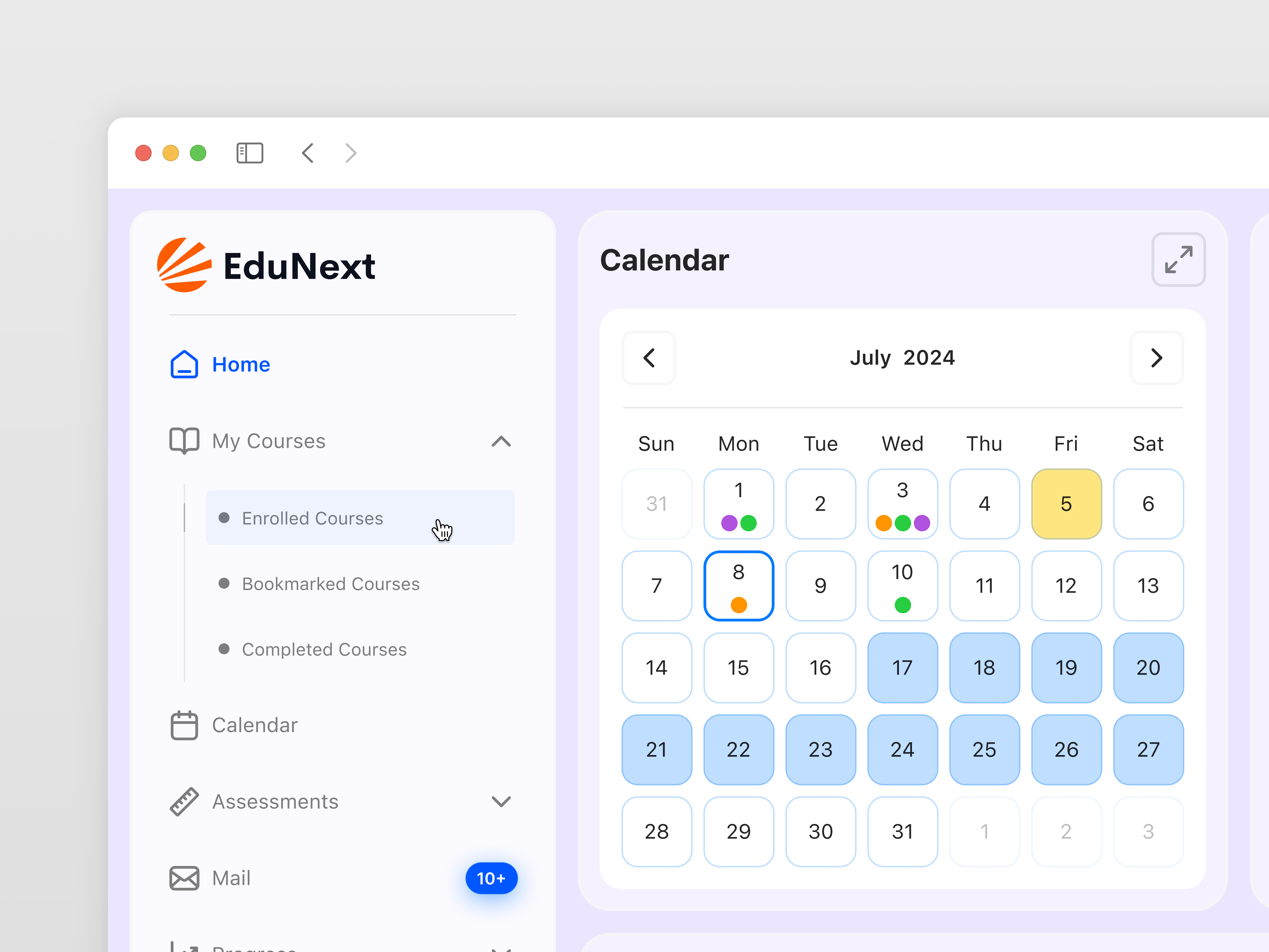 Interactive Calendar Widget UI Design by Chamindu Dissanayake on Dribbble