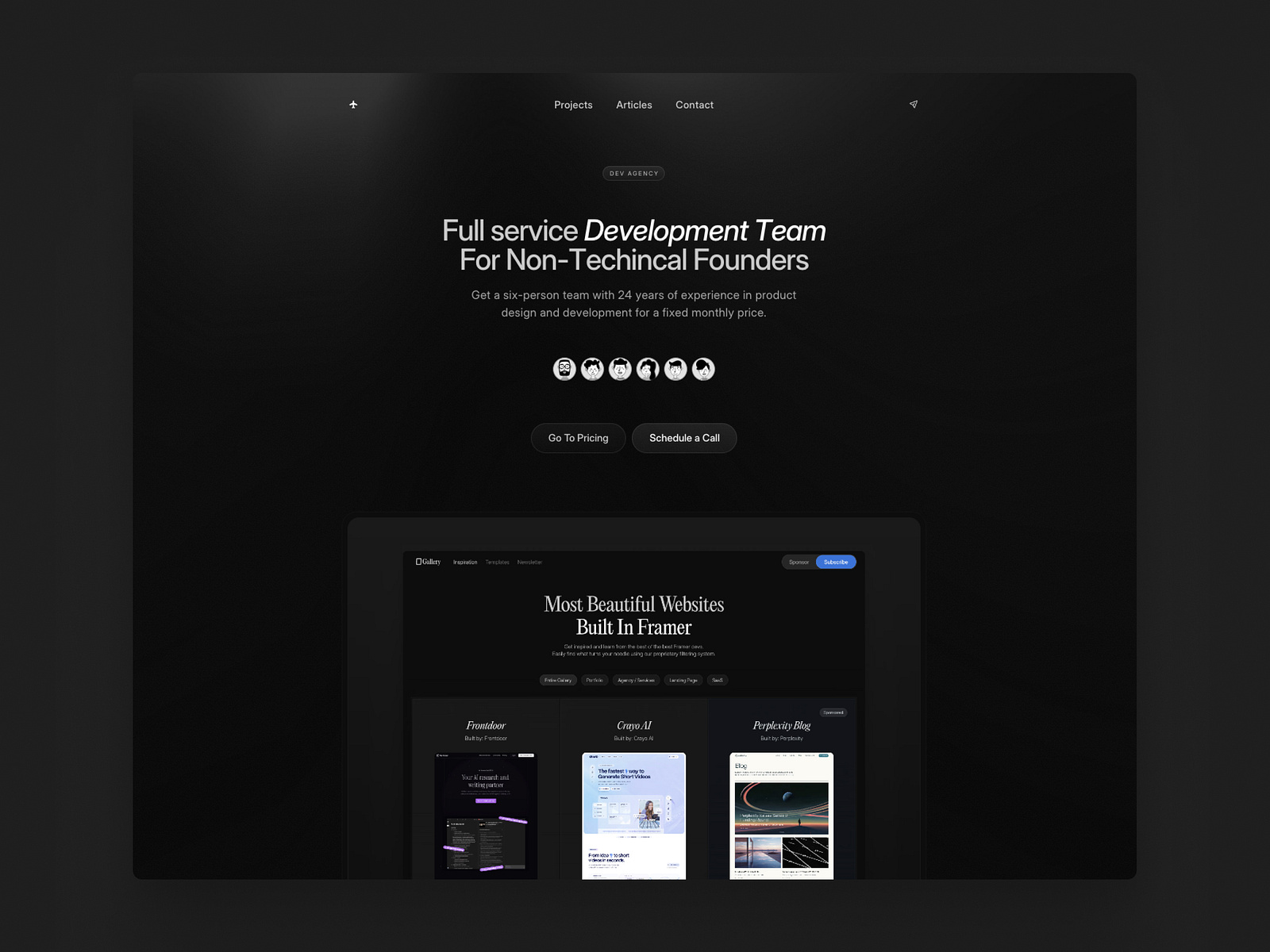 Dark mode hero section by Peter Konti on Dribbble