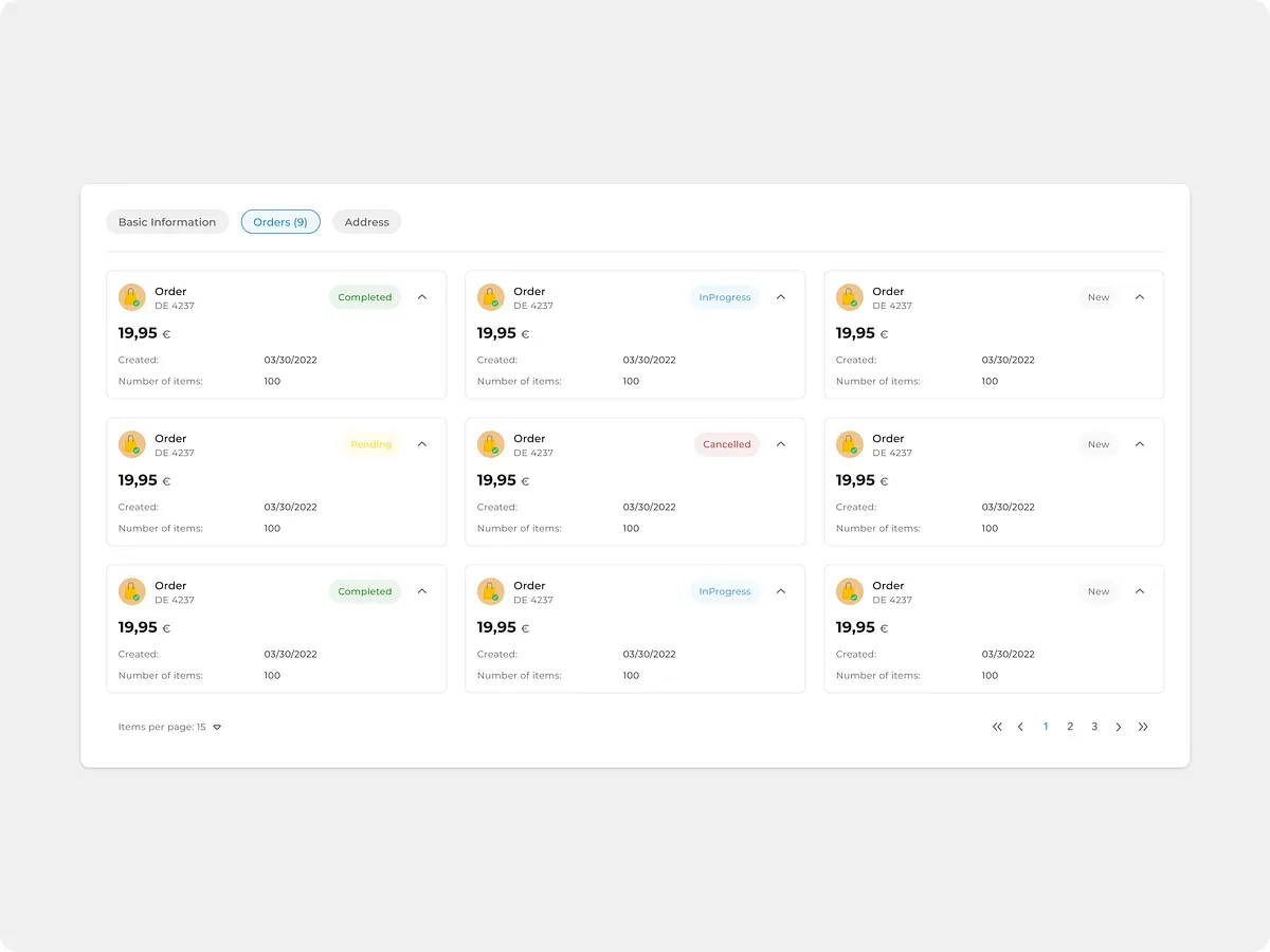 Browse thousands of Order Card images for design inspiration | Dribbble