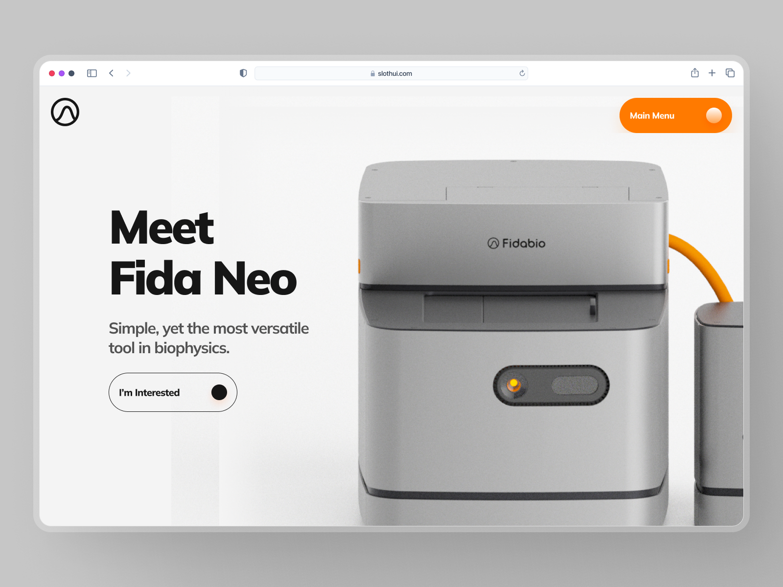 fidabio: Future of Protein Analysis | Biotech Landing Page UIUX by ...