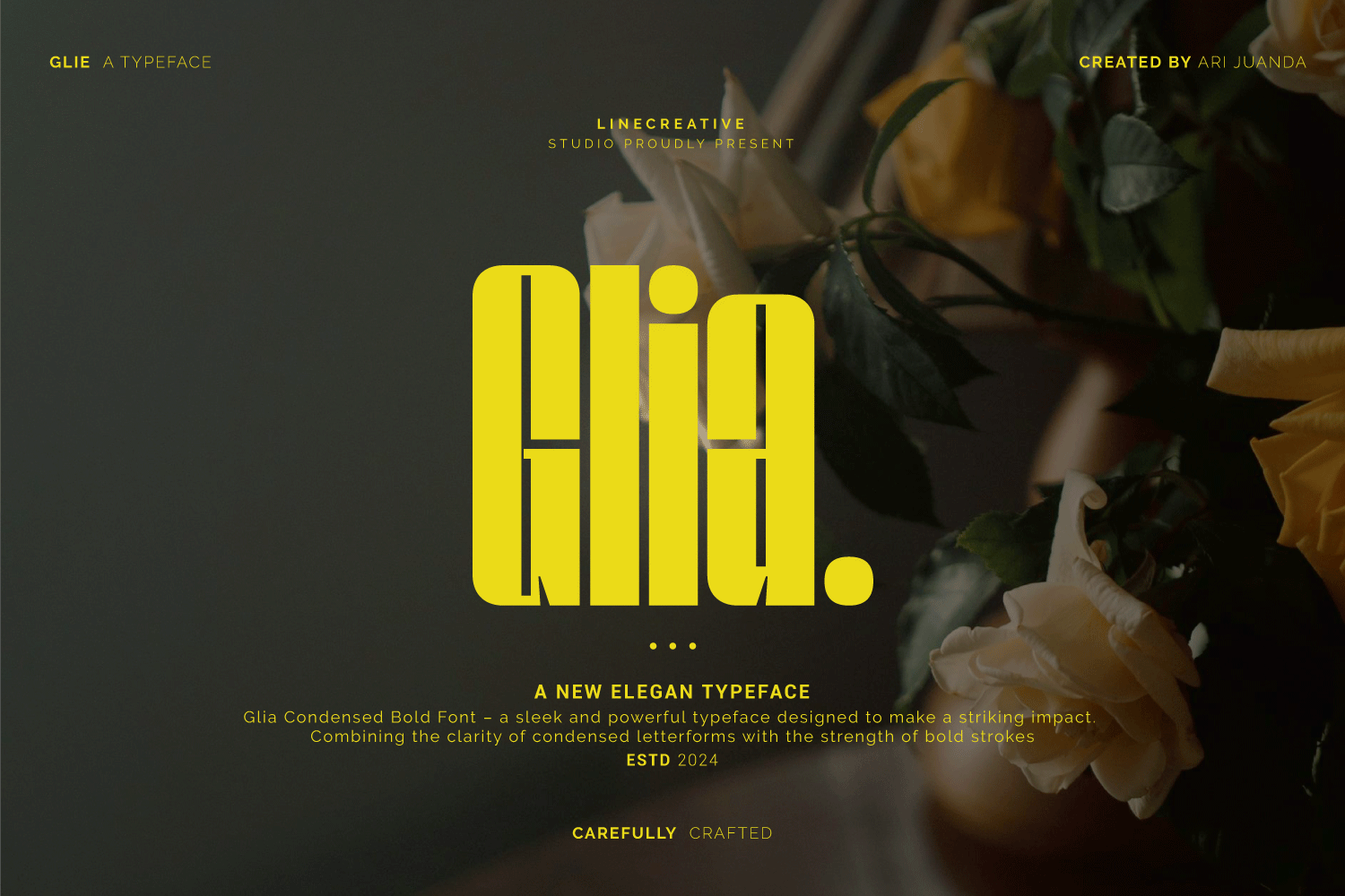 Glia a typeface by Ari Juanda on Dribbble