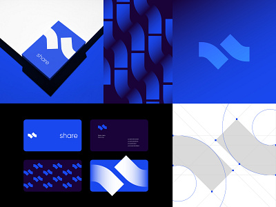 logo and visual design for data sharing app by MD Mahfuj on Dribbble