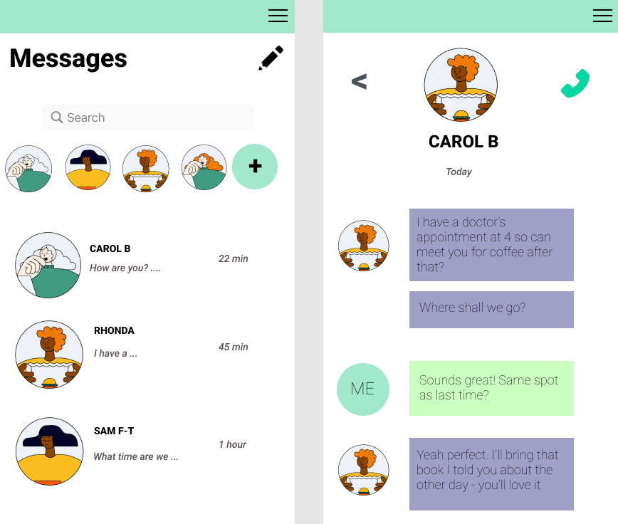 UX Design - Messaging App by Simon Anicich on Dribbble
