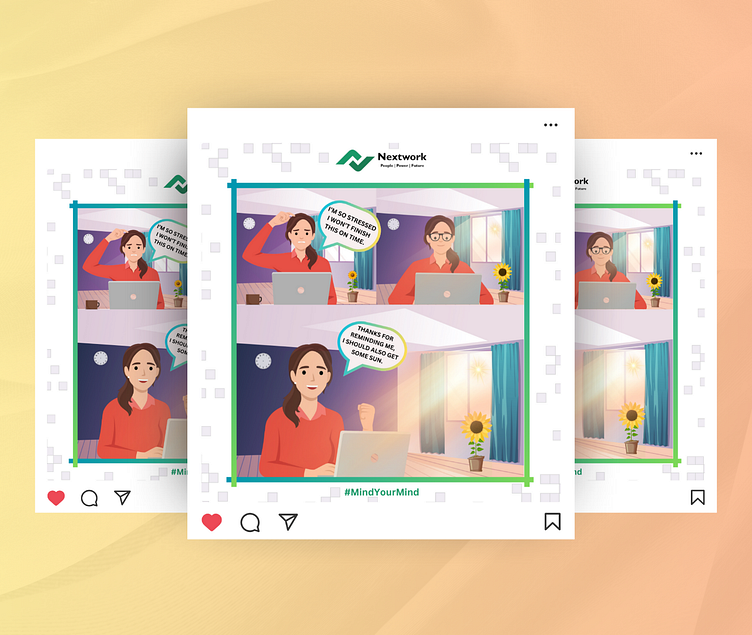 Motivational Quote Social Media Post Design by Paramjit Kaur on Dribbble