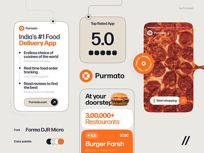 Delivery Mobile iOS App Design Concept by Kristina Taskaeva for Purrweb ...