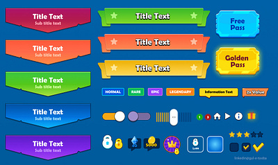 2D Vibrant game Ui Design by Tooba on Dribbble