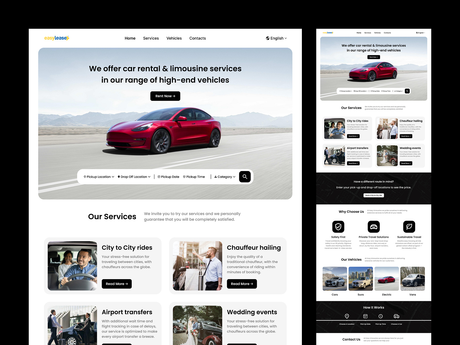Easylease - Car Leasing Website by Avijeet Sharma on Dribbble