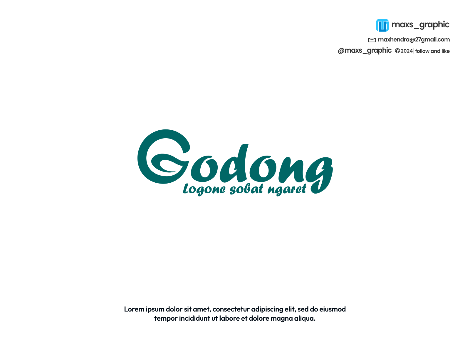 Godong Logo by MAXSTRIM_GRAPICH on Dribbble