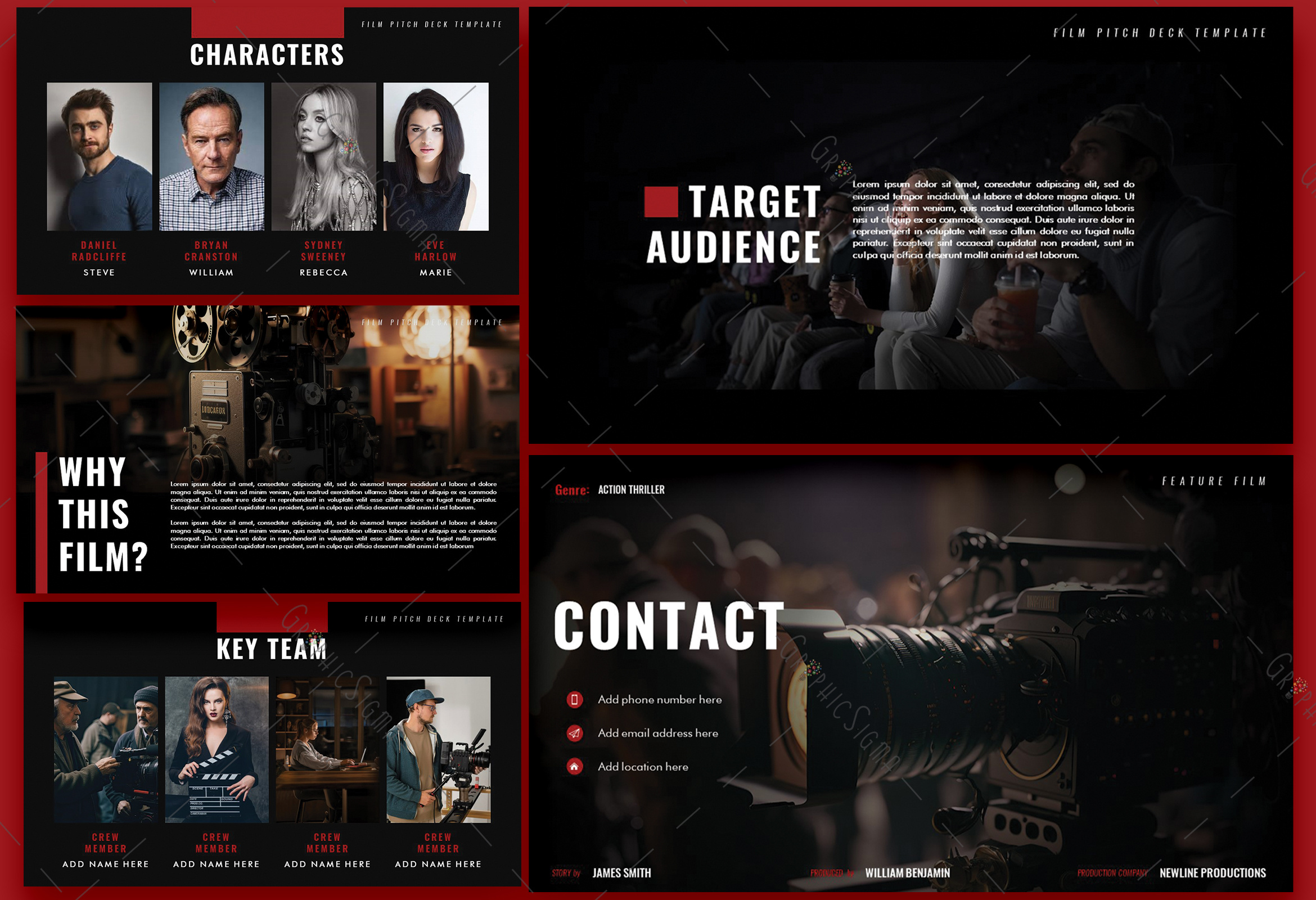 Film Pitch Deck Template by GraphicSigma on Dribbble