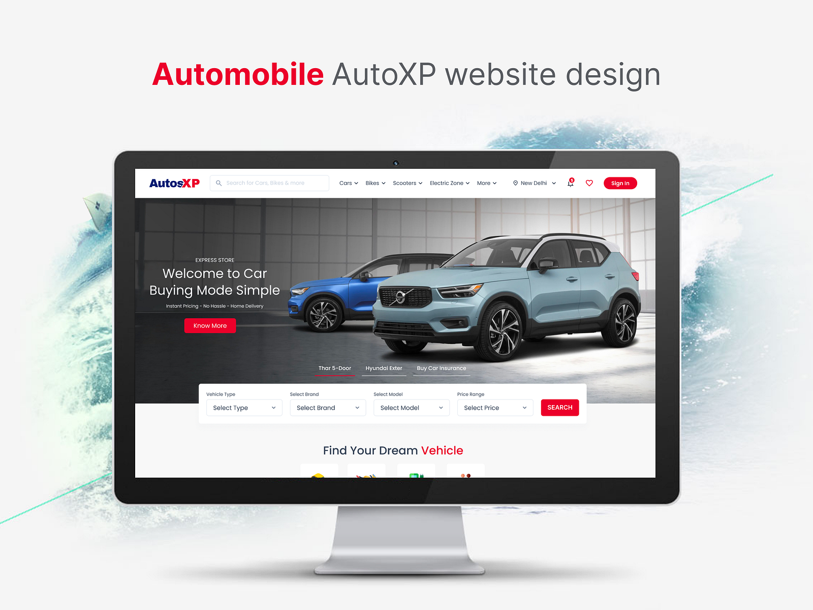 Automobile Website Design by Balveer Bairwa on Dribbble