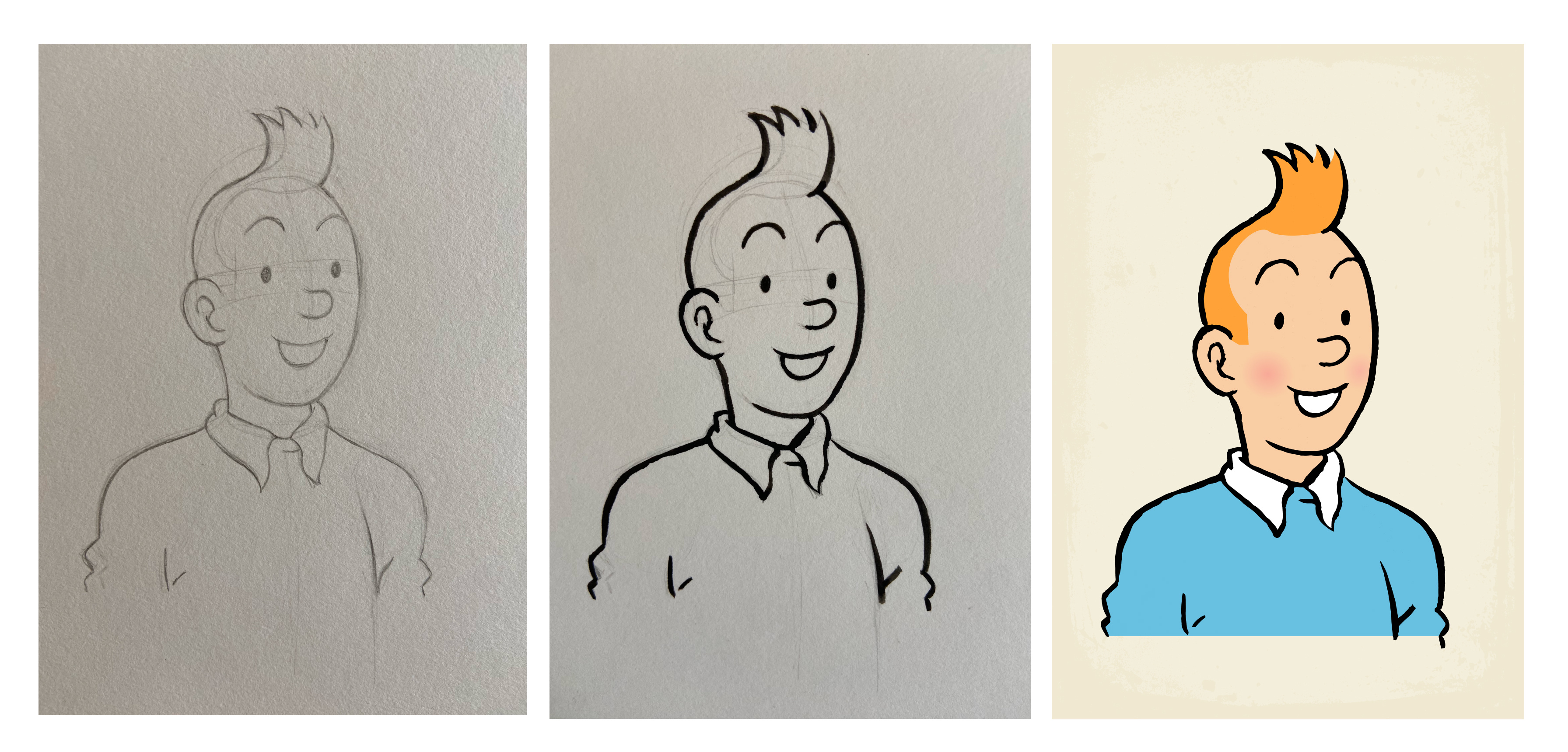 Tintin Illustration by John Grigg on Dribbble