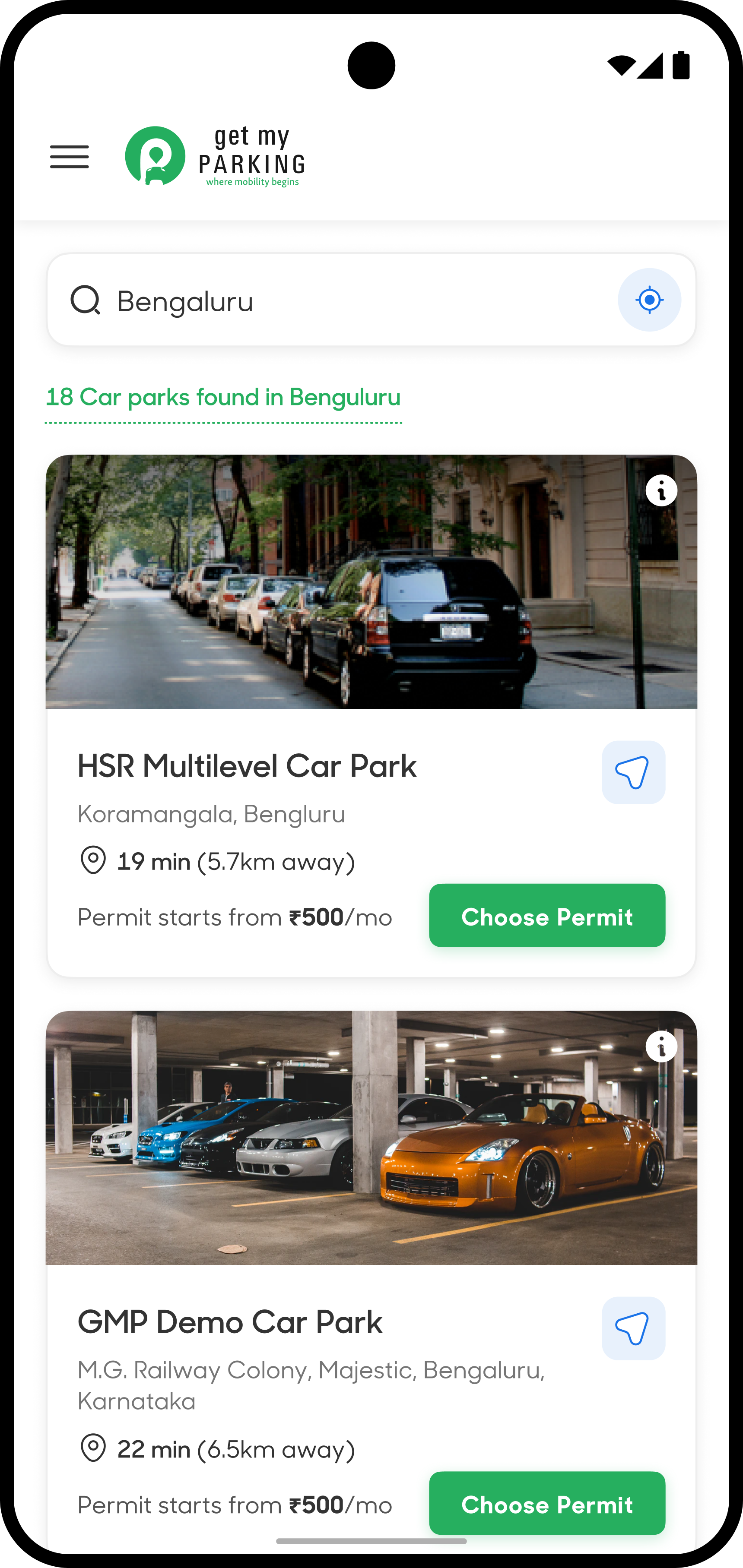 Smart Parking App by Sam on Dribbble