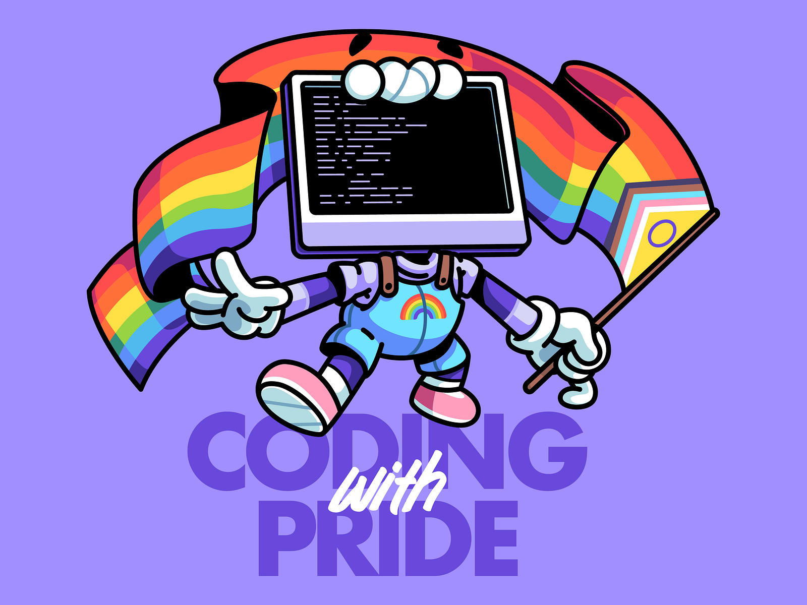 Coding With 🏳️‍🌈 by Thunder Rockets on Dribbble