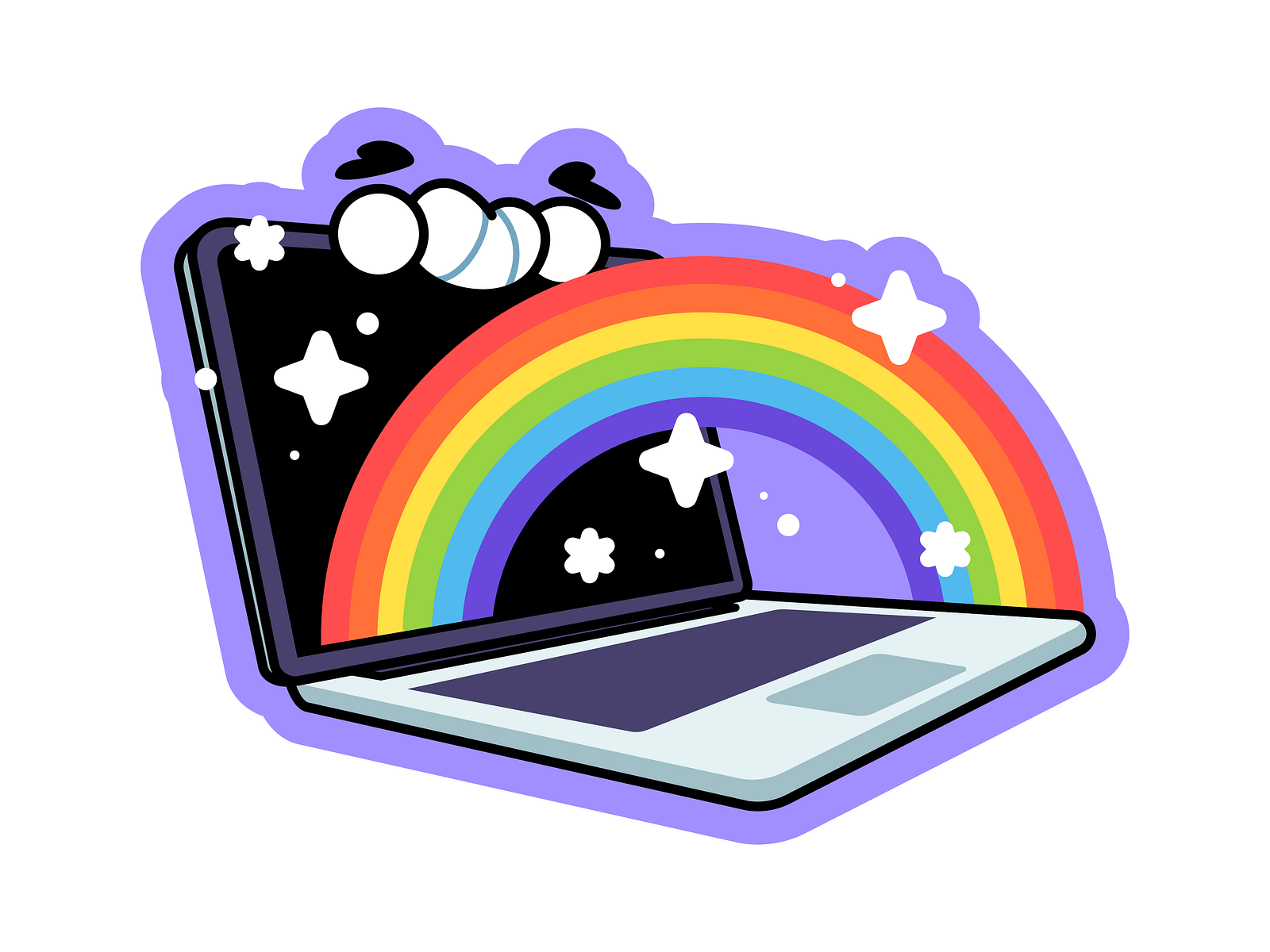 Techno Rainbow by Thunder Rockets on Dribbble