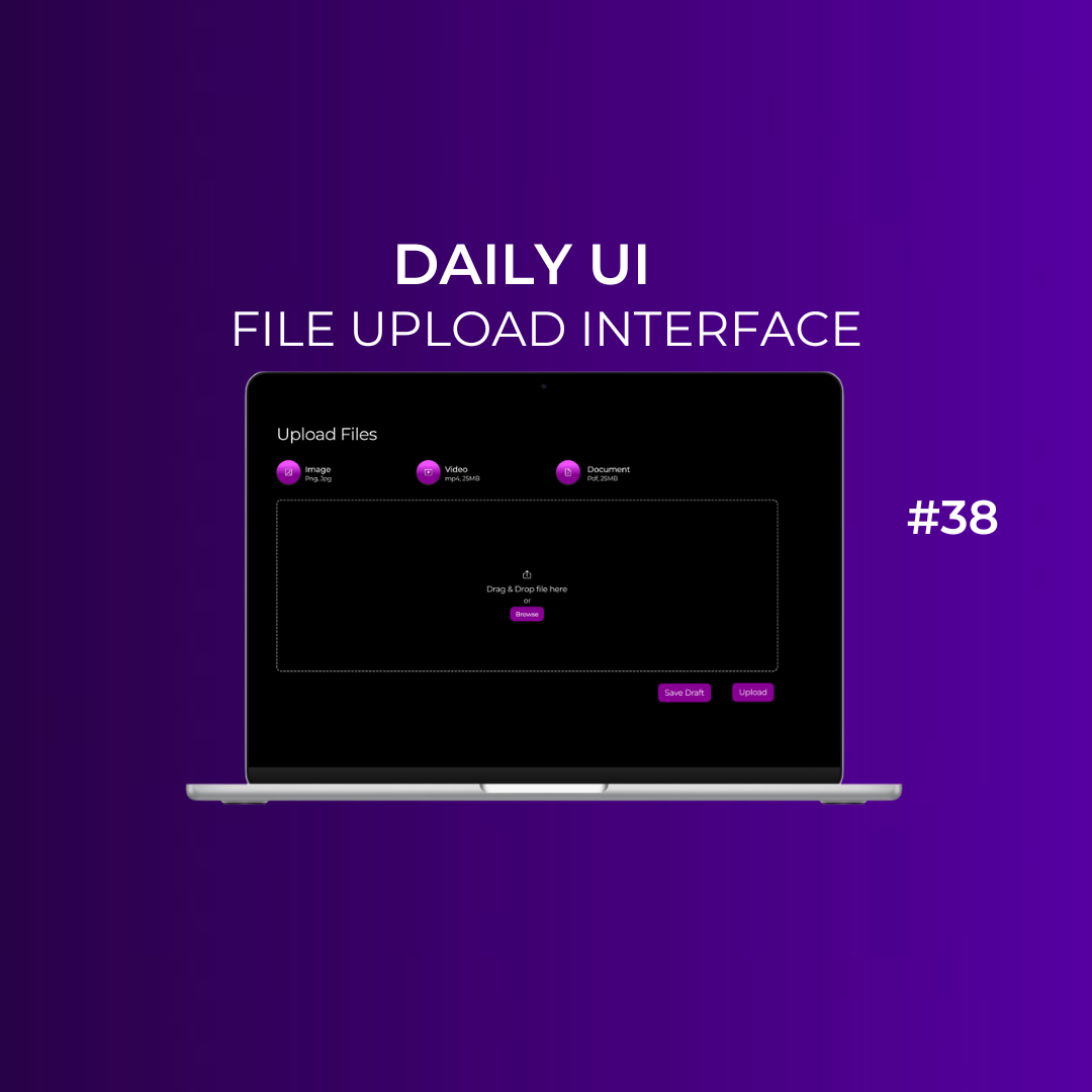 Daily UI Day-38/100:File Upload Interface by Shreya Gupta on Dribbble Daily UI Day-38/100:File Upload Interface by Shreya Gupta on Dribbble