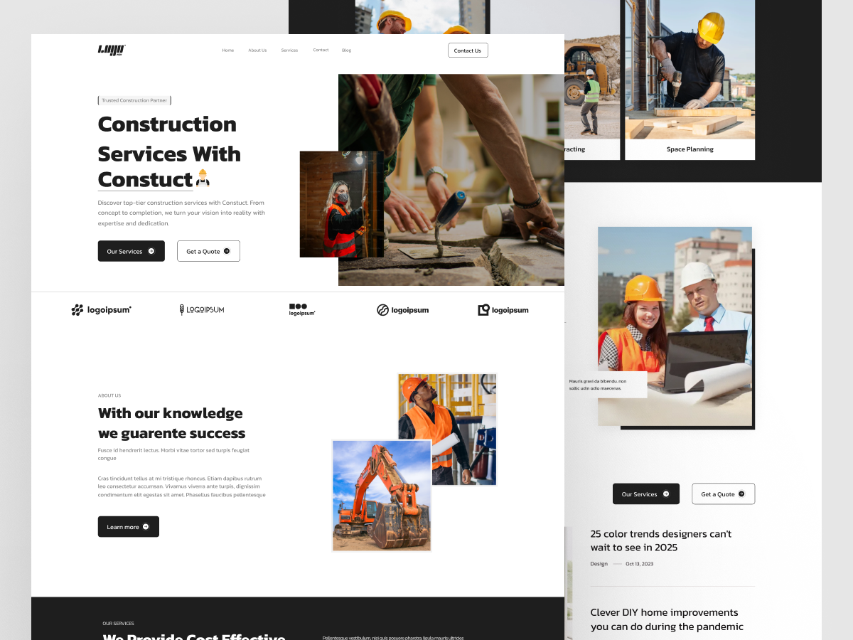 Construction Portfolio designs, themes, templates and downloadable ...
