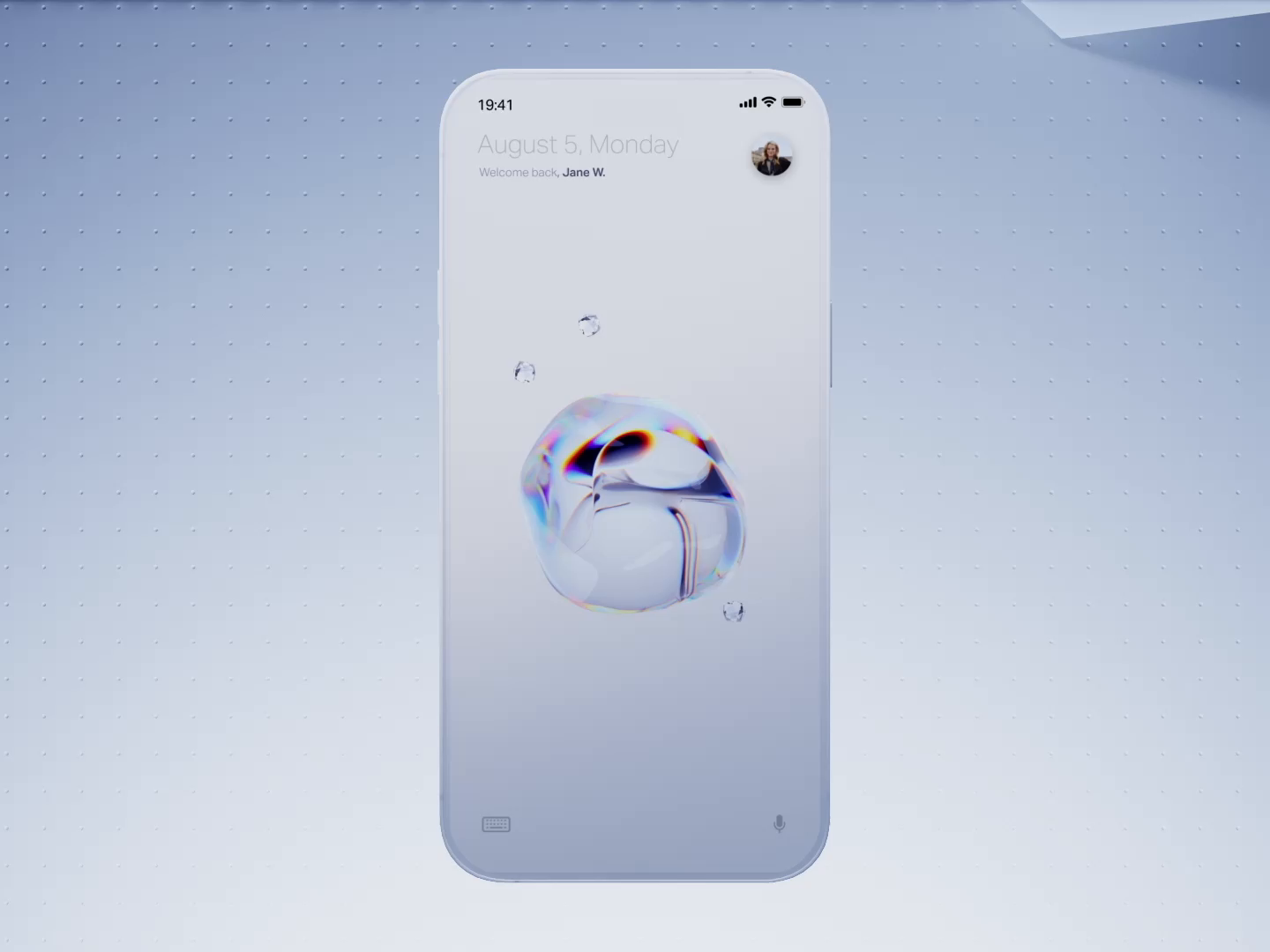 Liquid spheres UI by Gleb Kuznetsov on Dribbble