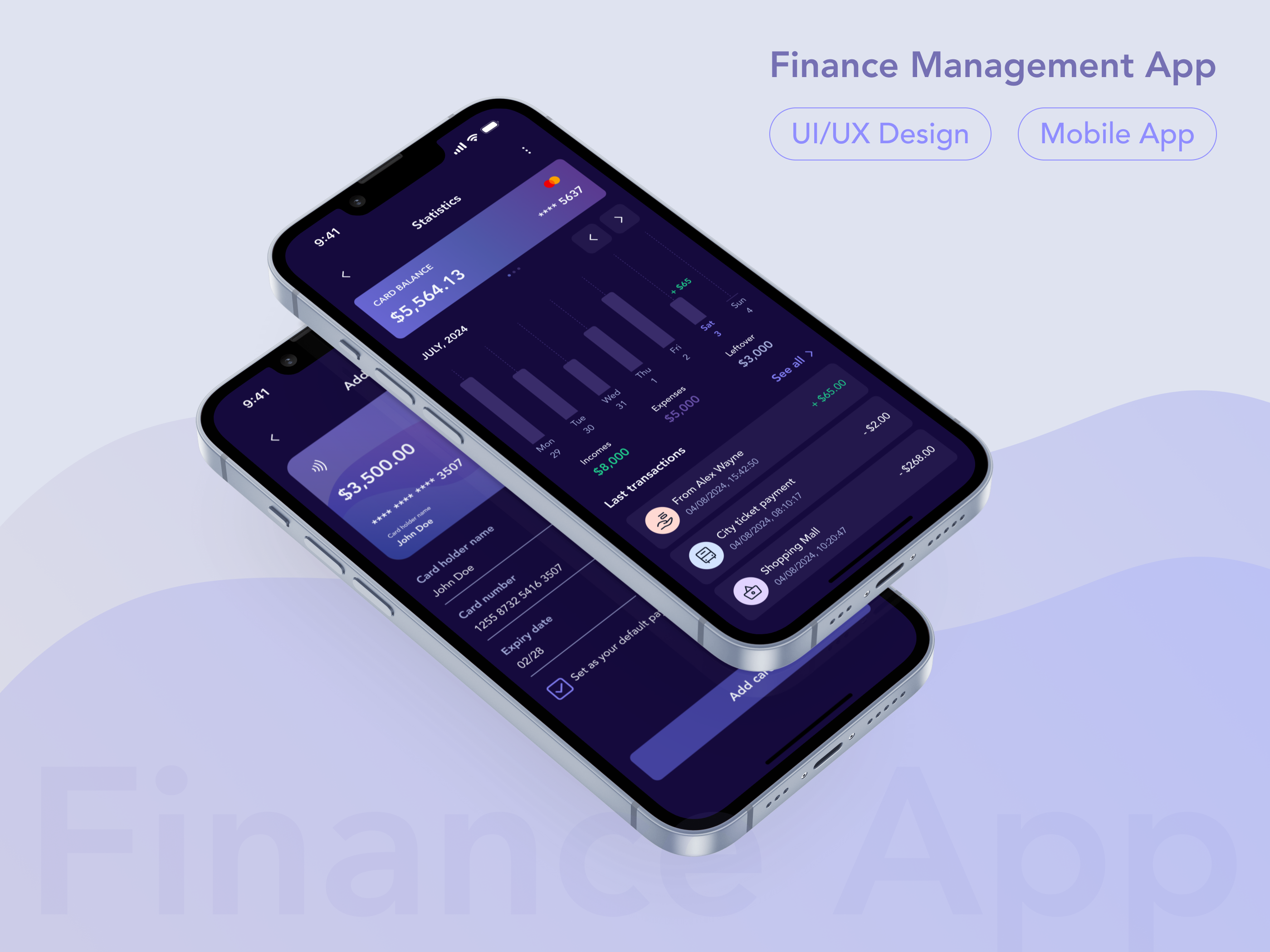 Finance App Design Concept designs, themes, templates and downloadable ...