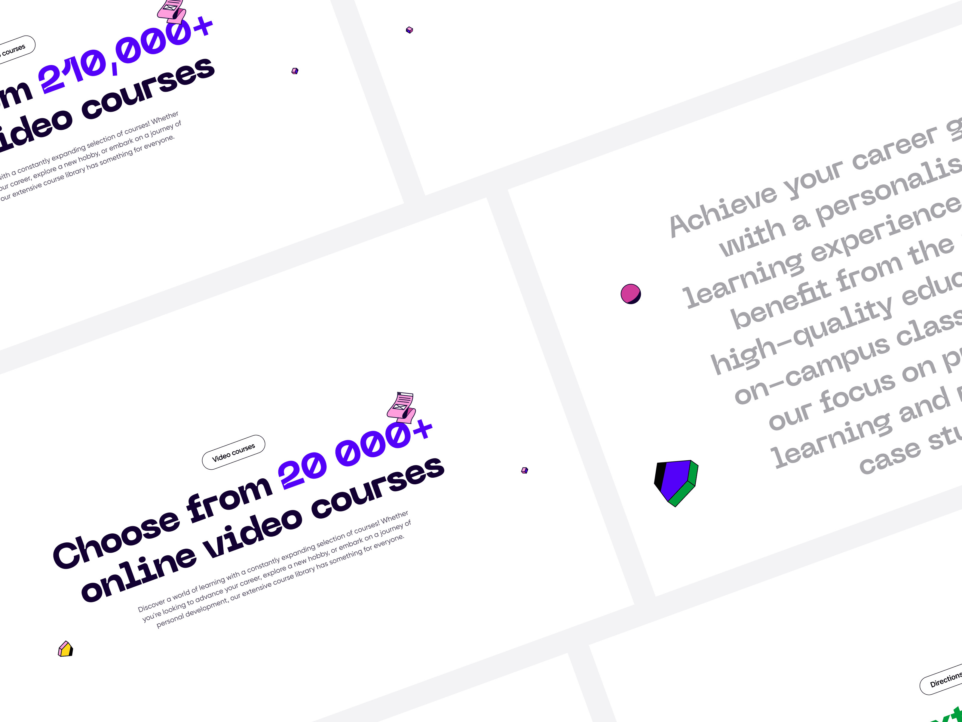 Skillup landing page interaction by Taras Migulko for Emote on Dribbble