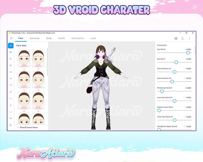 Anime Girl in 3D Vroid Model Anime Girl by Cika Nindya on Dribbble