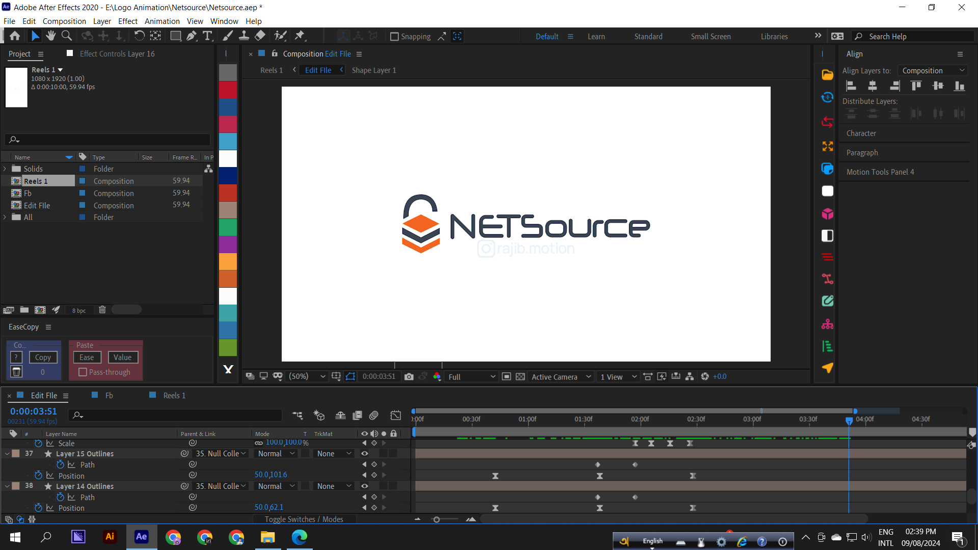 NetSource logo animation by Rajib Ahamed by Rajib Ahamed on Dribbble