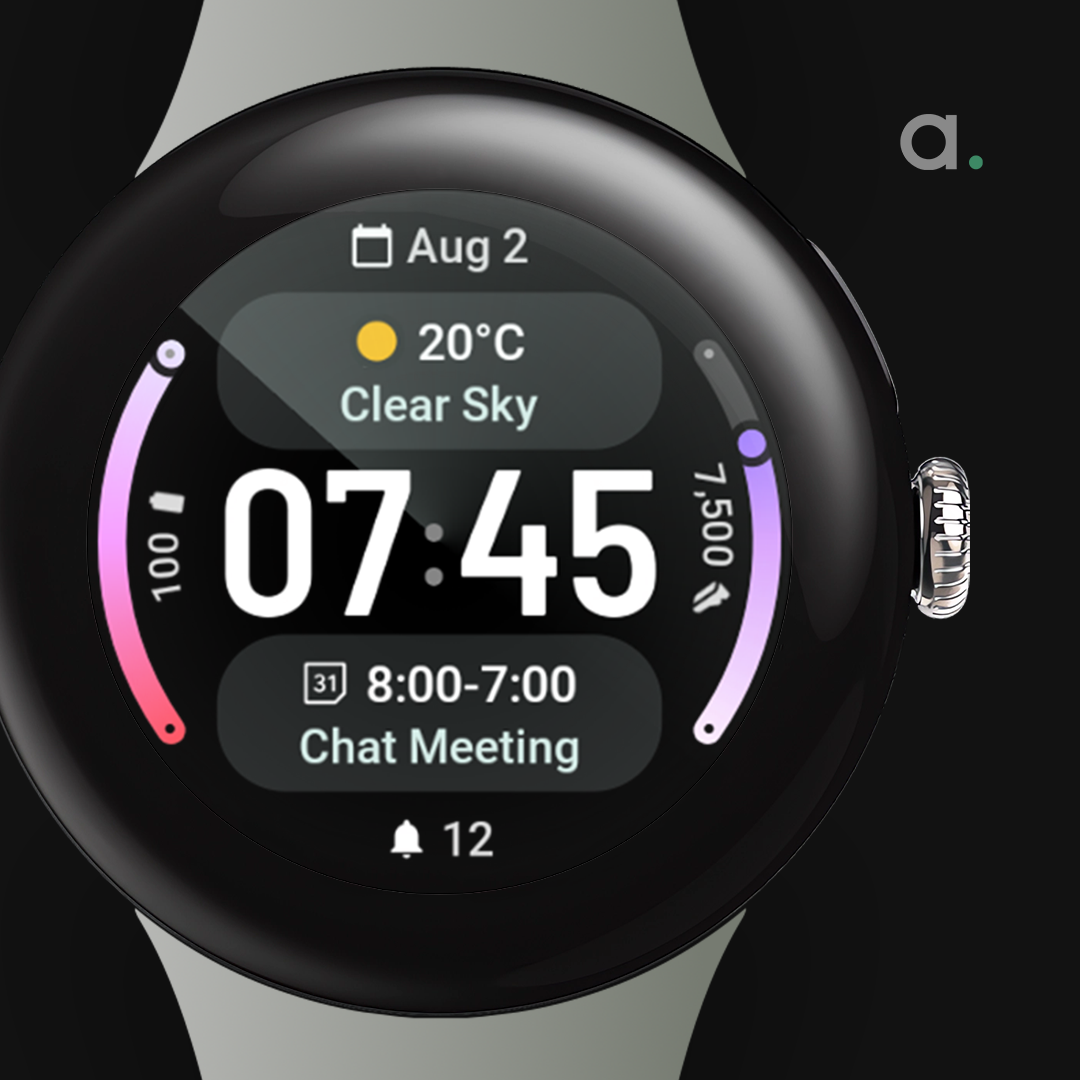 Symmetrical Watch Face by amoledwatchfaces™ on Dribbble