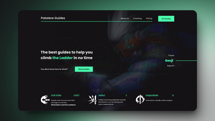 Gaming Guides Website by Shukr on Dribbble